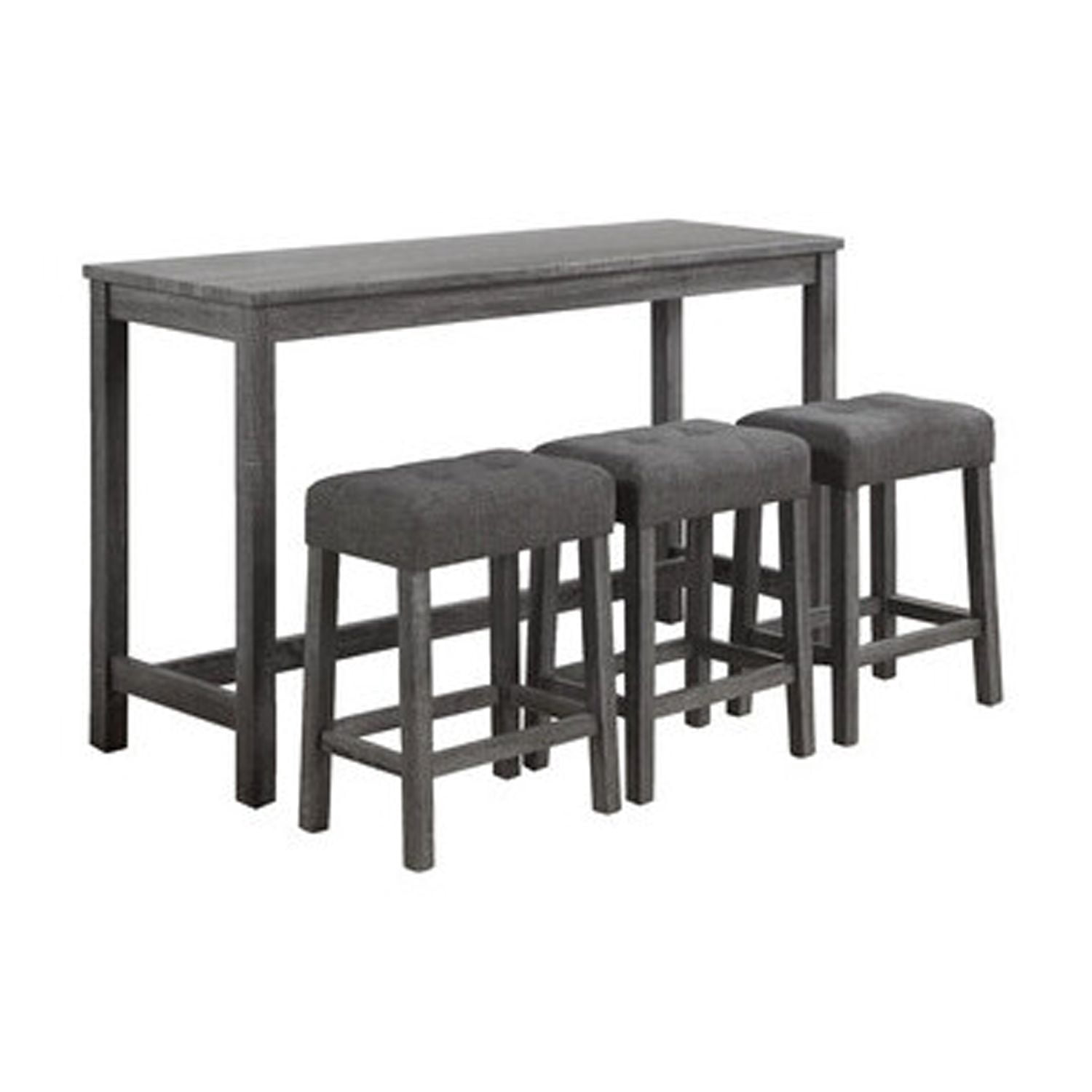 HomeStock Retro Relaxation 4-Piece Counter Height 36" Pub Table Set ...