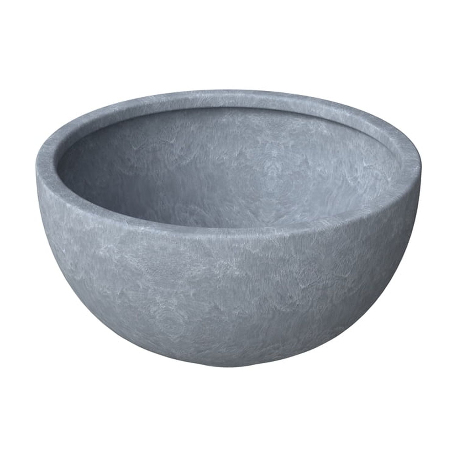 HomeStock Retro Relaxation Modern Fiberstone and Clay Planter in Grey ...