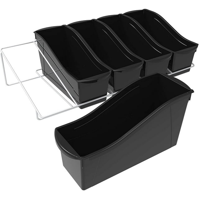 HomeStock Retro Renaissance Book Portable Cubby Bin, Metal Shelf Rack ...