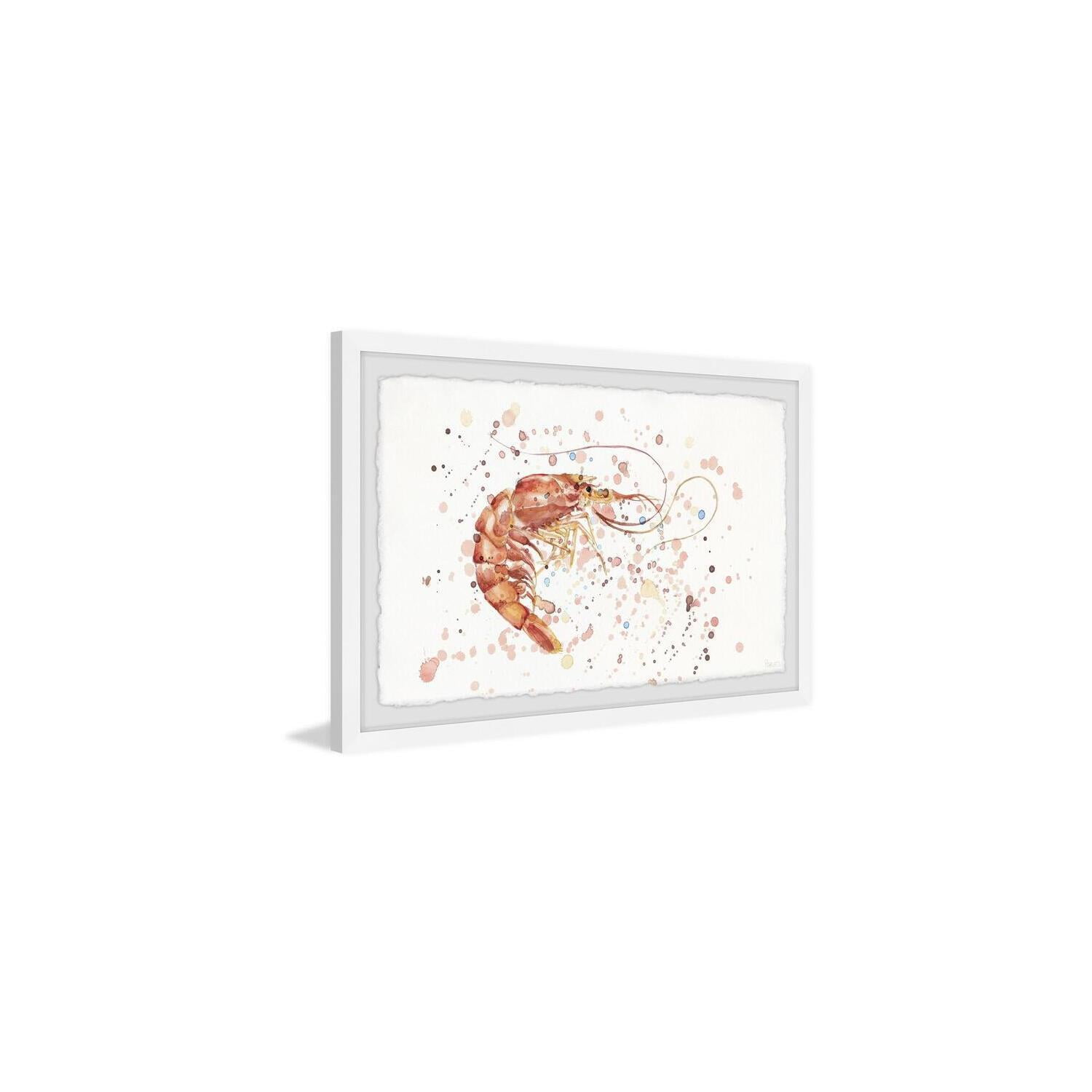 HomeStock Rococo Radiance Prawn Splash Framed Painting Print ...