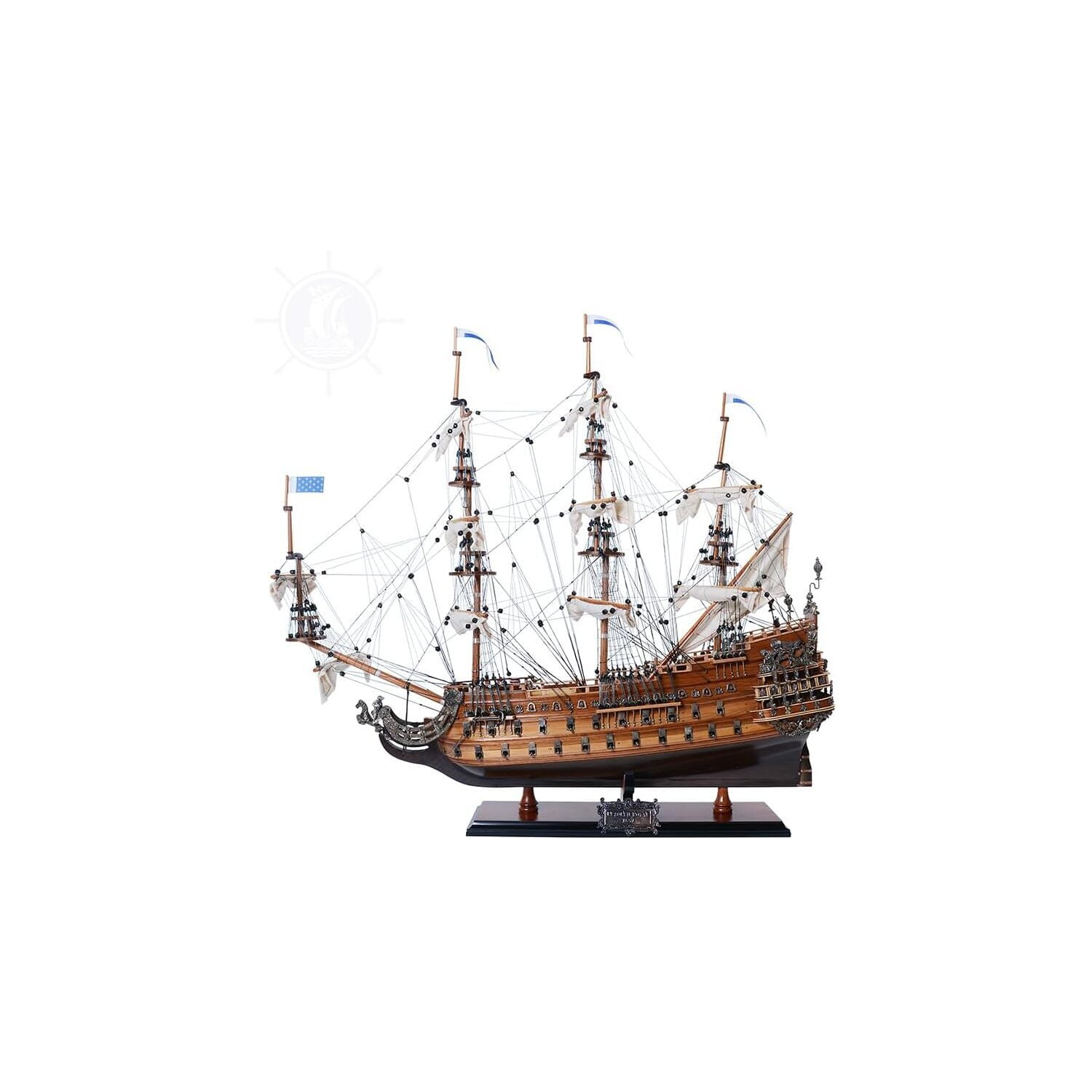 Wooden Ship Model Soleil Royal - Nautical Decor, Display Piece, Home ...