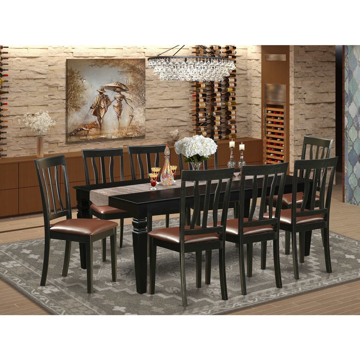 HomeStock Rococo Radiance Table Set - Dining Table And HomeStock Chairs ...