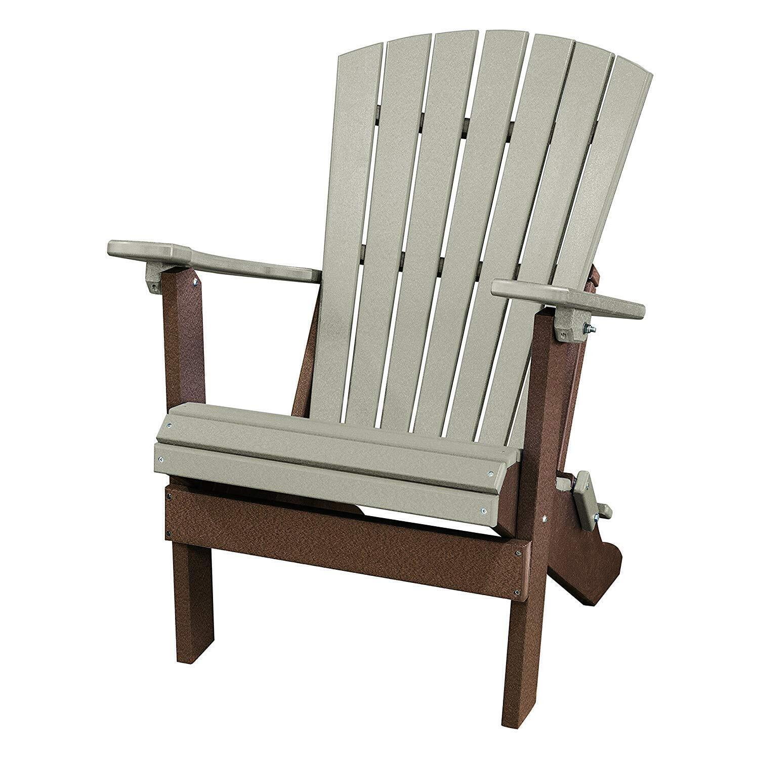 HomeStock Rustic Ranch Fan Back Folding Chair - Weatherwood, Tudor ...