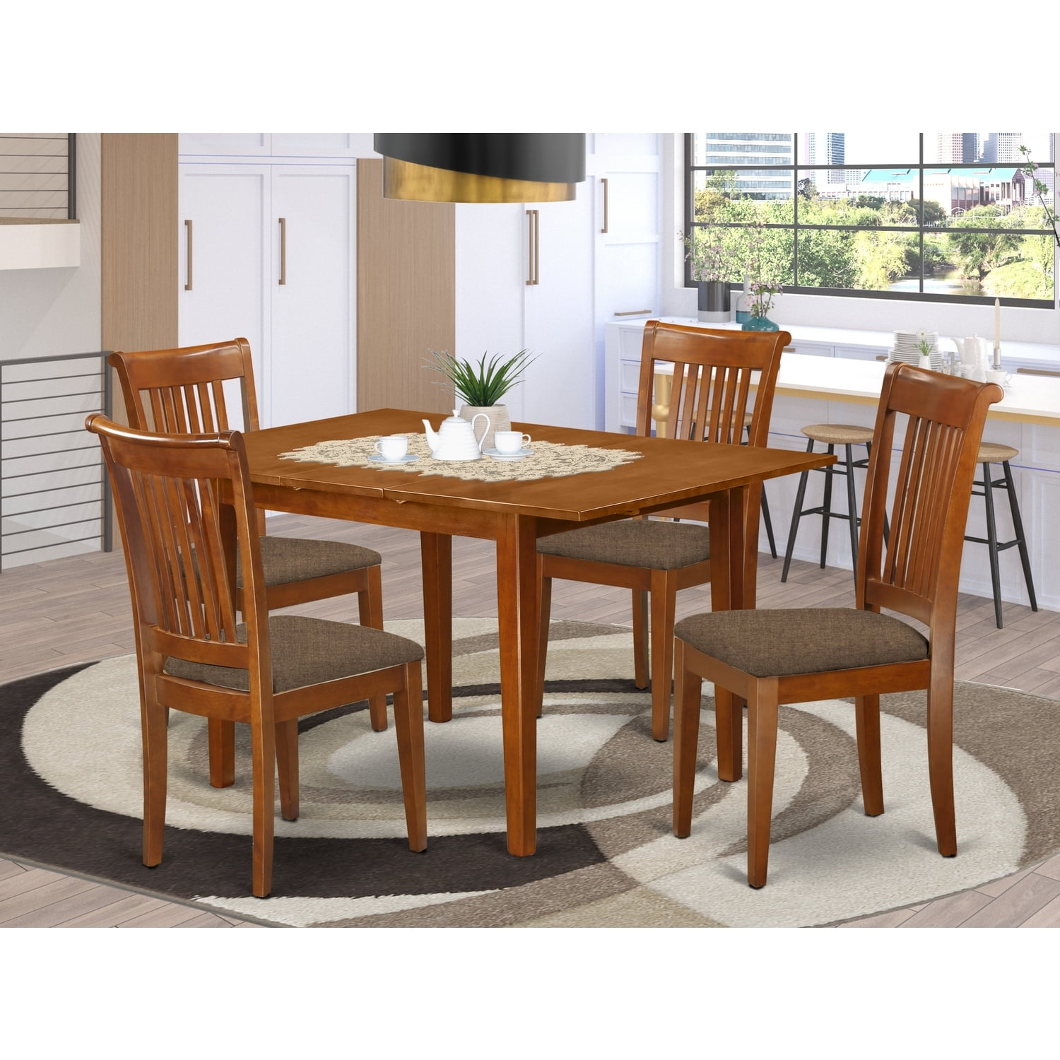 Rustic Dining Table Set - Small Kitchen Table & Chairs - Modern ...