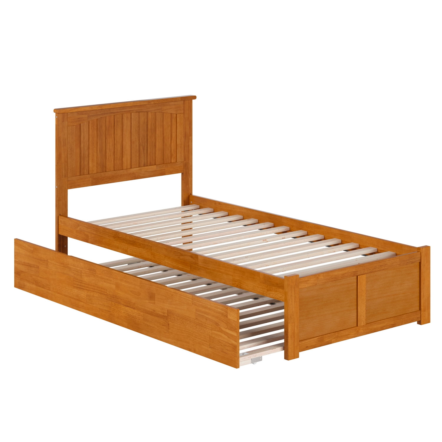 HomeStock Baroque Beauty Twin XL Solid Wood Platform Bed with Footboard ...