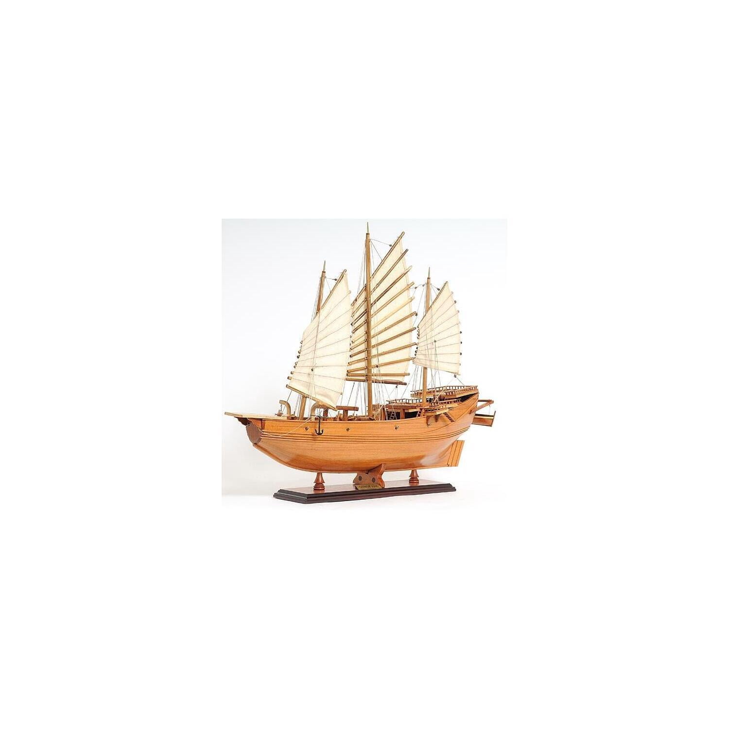 HomeStock Rustic Revival Chinese Junk Wooden Ship Built Through ...