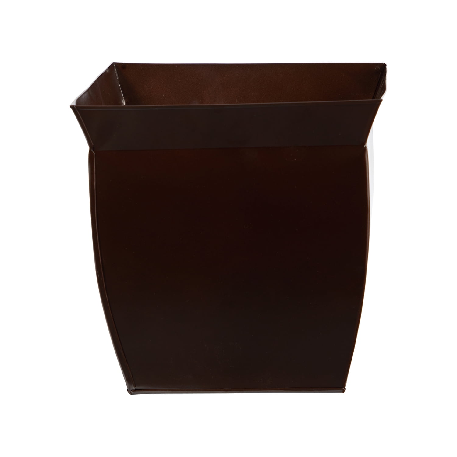HomeStock Rustic Romance 11.75In. Fluted Metal Square Planter - Walmart.com