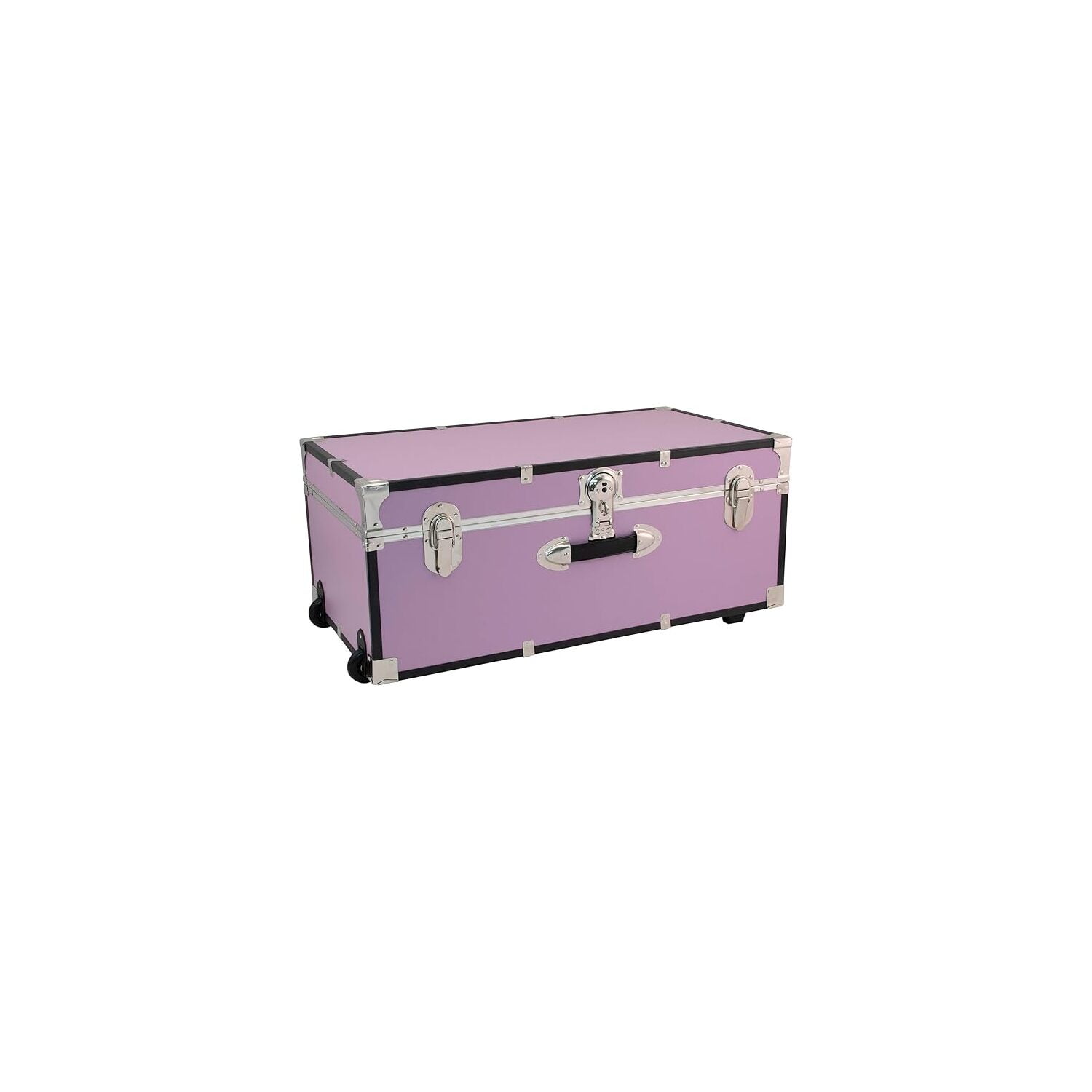HomeStock Rustic Romance Heavy Duty 30" Under Bed College Storage Trunk ...