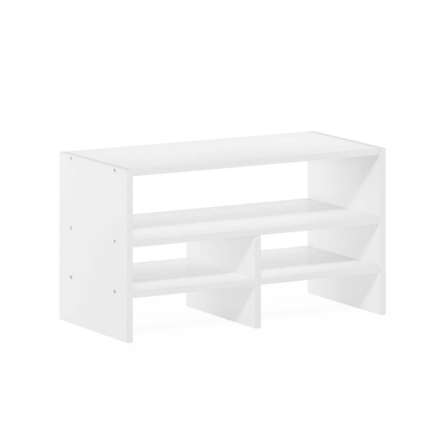 HomeStock Rustic Romance Desk Top Organizing Shelf Bookcase, White ...