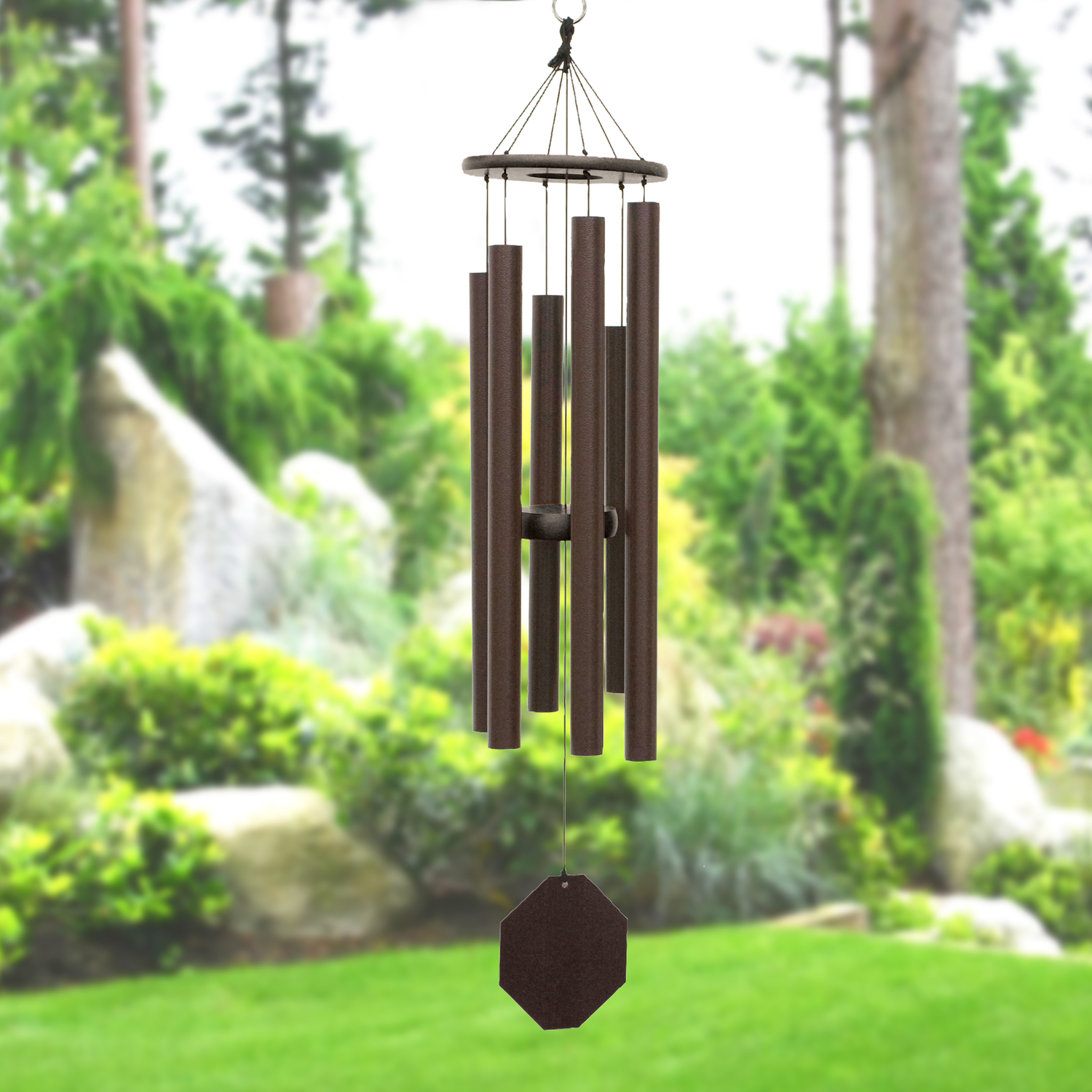 HomeStock Rustic Romance Wind Chime made with powder coated Aluminum ...