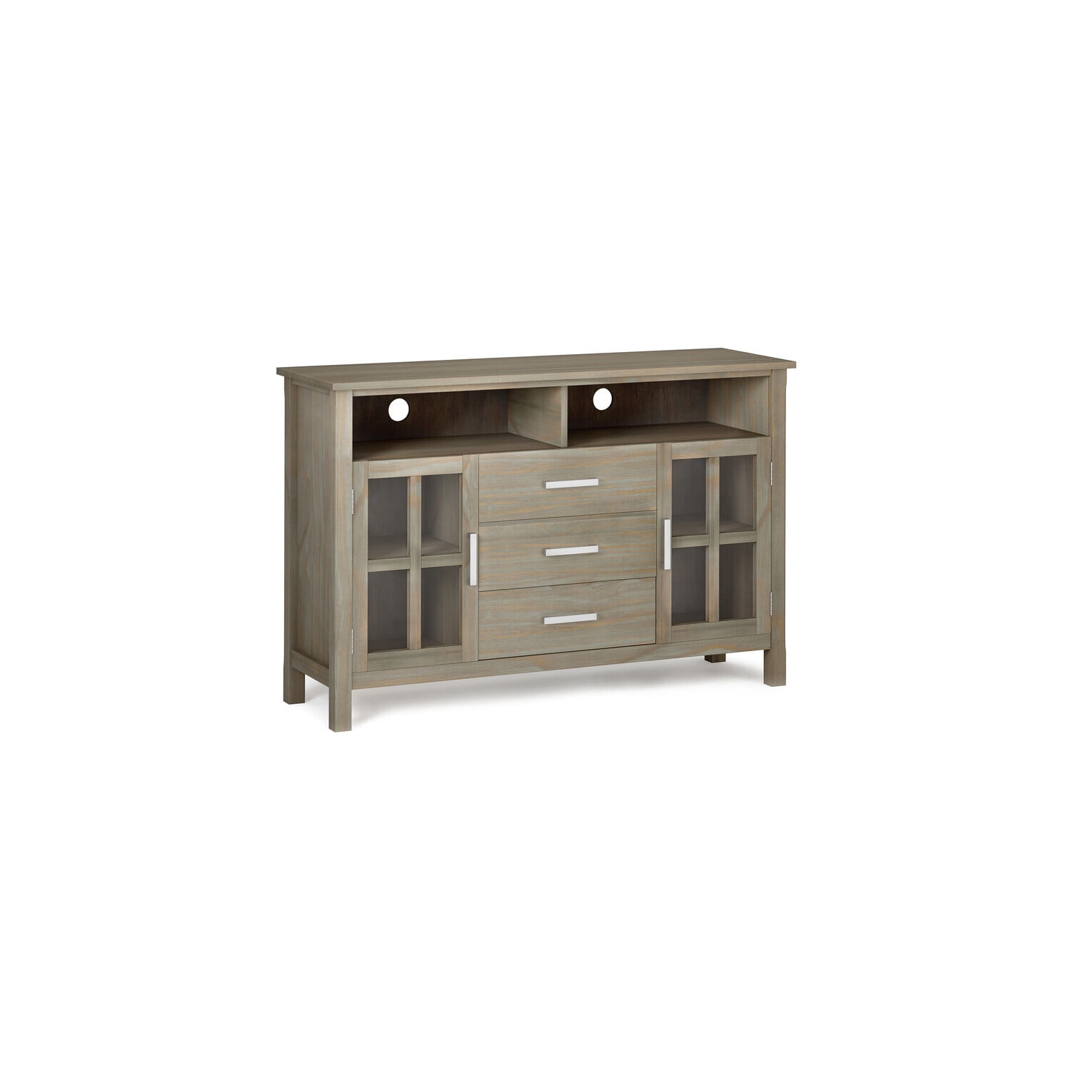 HomeStock Seaside Style 56 Inch Wide TV Media Stand, 53" W x 16.5" D x ...