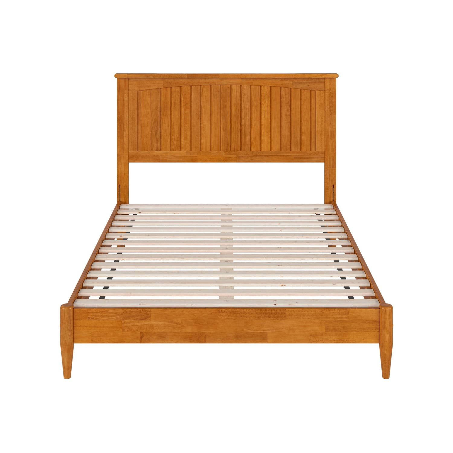 HomeStock Seaside Style Full Solid Wood Low Profile Platform Bed in ...