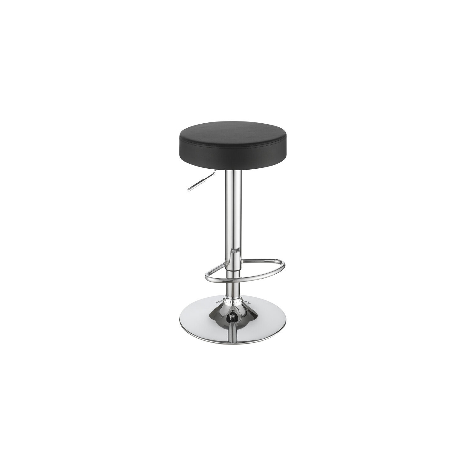 HomeStock Sophisticated Simplicity Adjustable Bar Stool - Chrome and ...