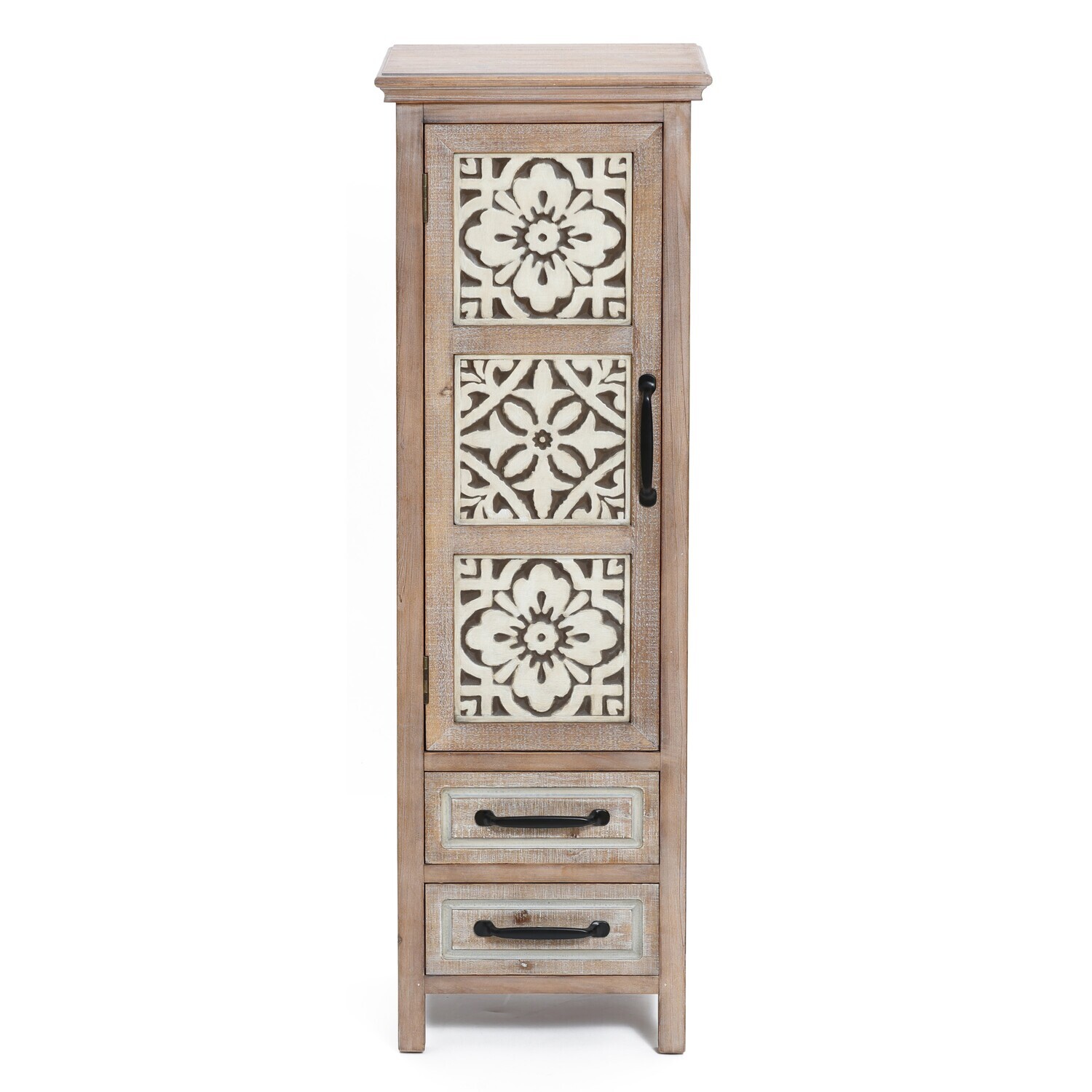 HomeStock Sophisticated Simplicity Artisanal Artistry 48" Tower Wood 2 ...
