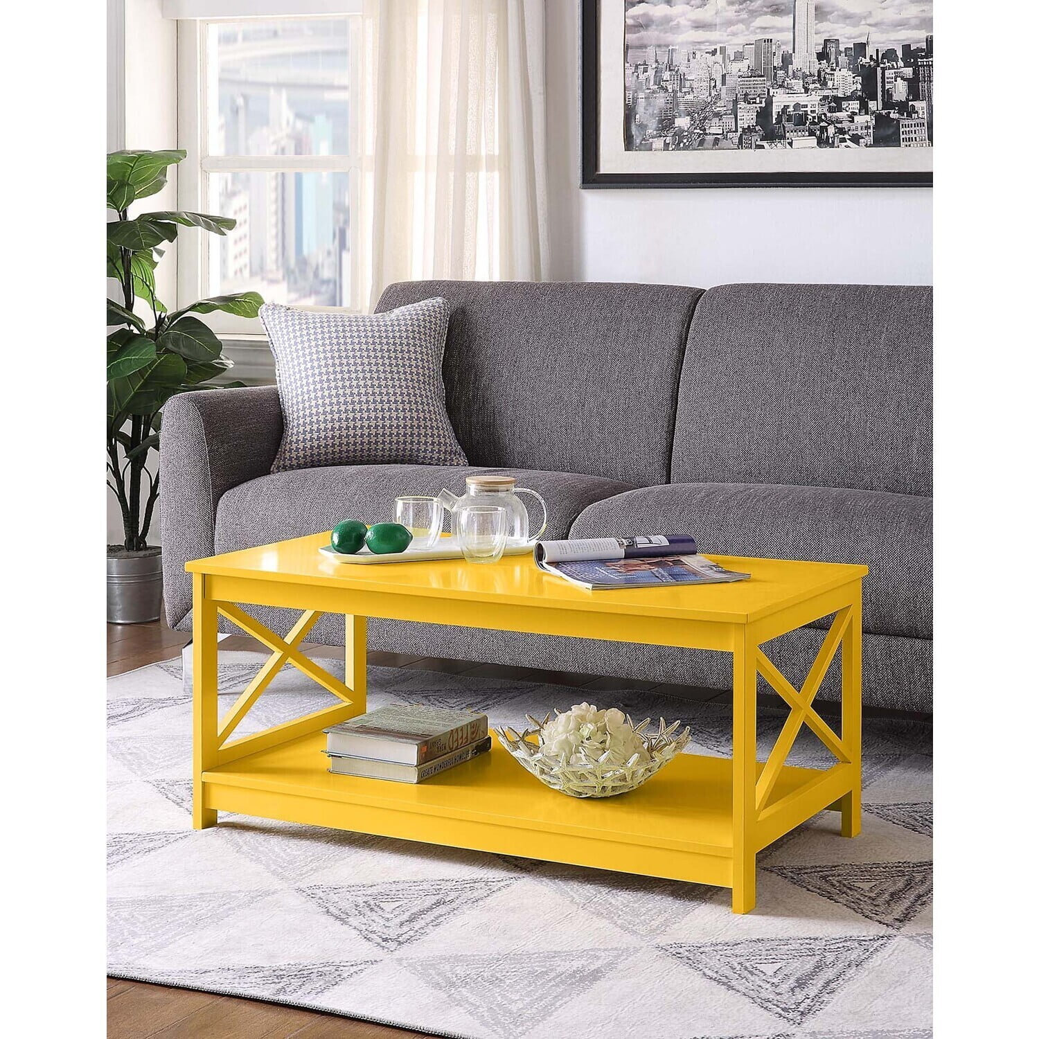 Homestock Sophisticated Simplicity Coffee Table Style Coffee Table With ...