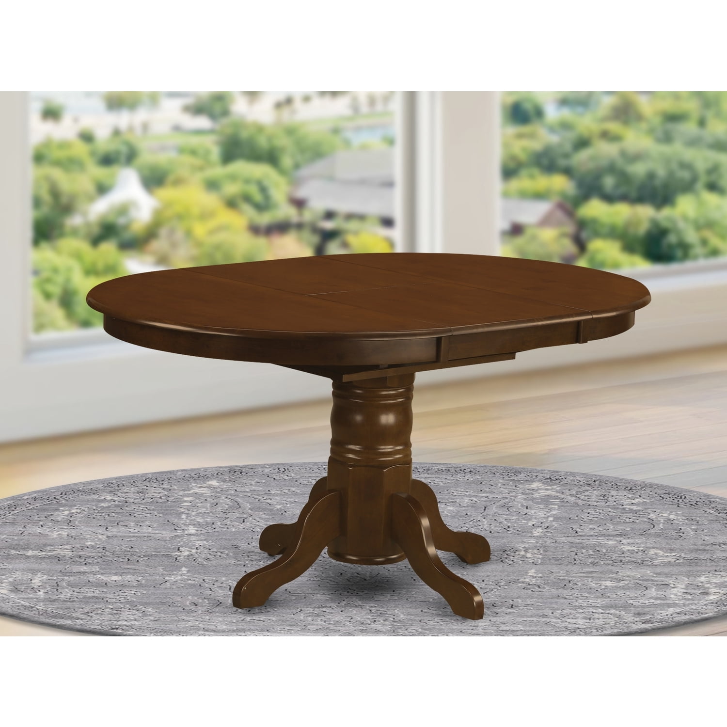HomeStock African Artistry Kitchen Dining Table - an Oval Wooden Table ...