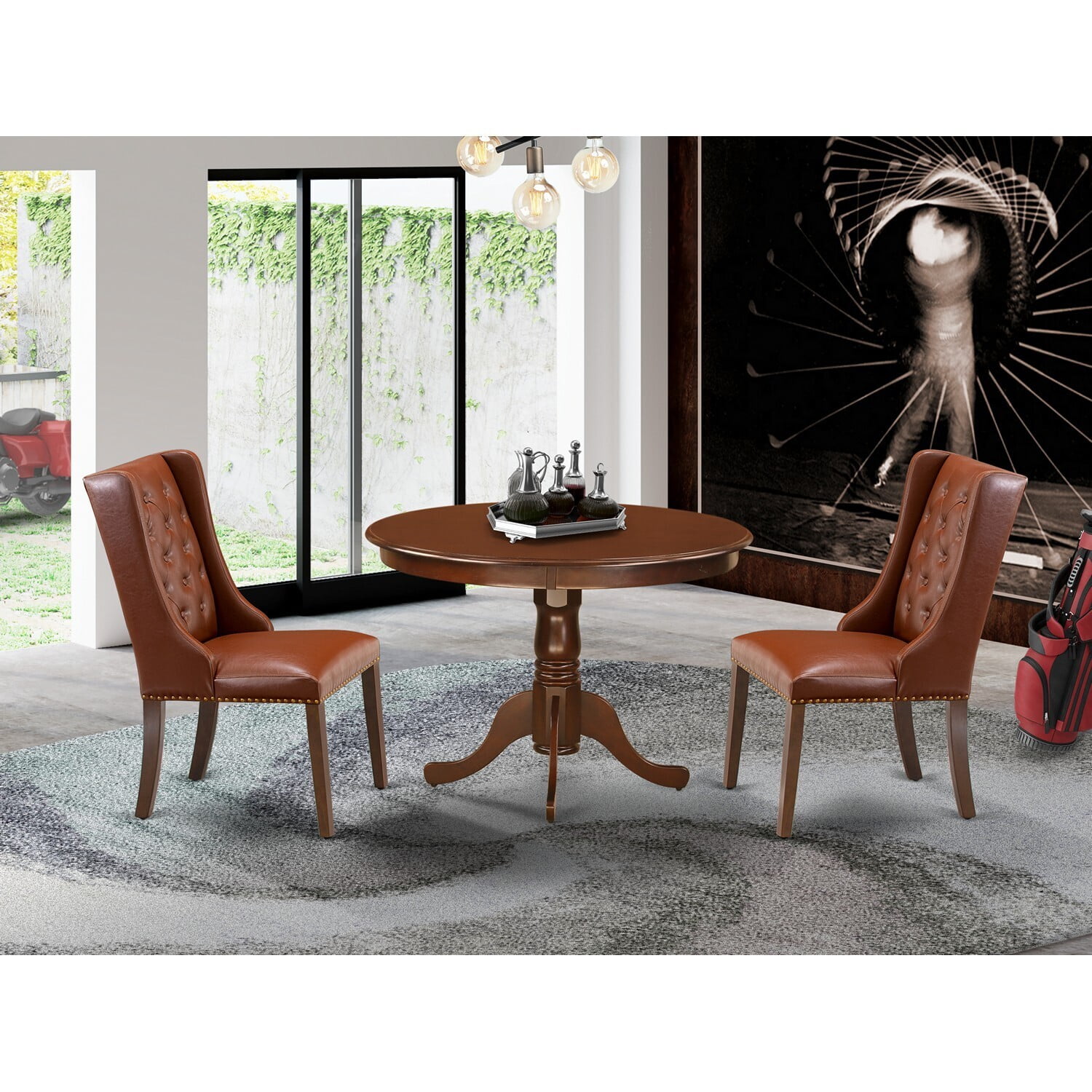 HomeStock Southwestern Sanctuary 3Pc Kitchen Table Set Includes 1 ...