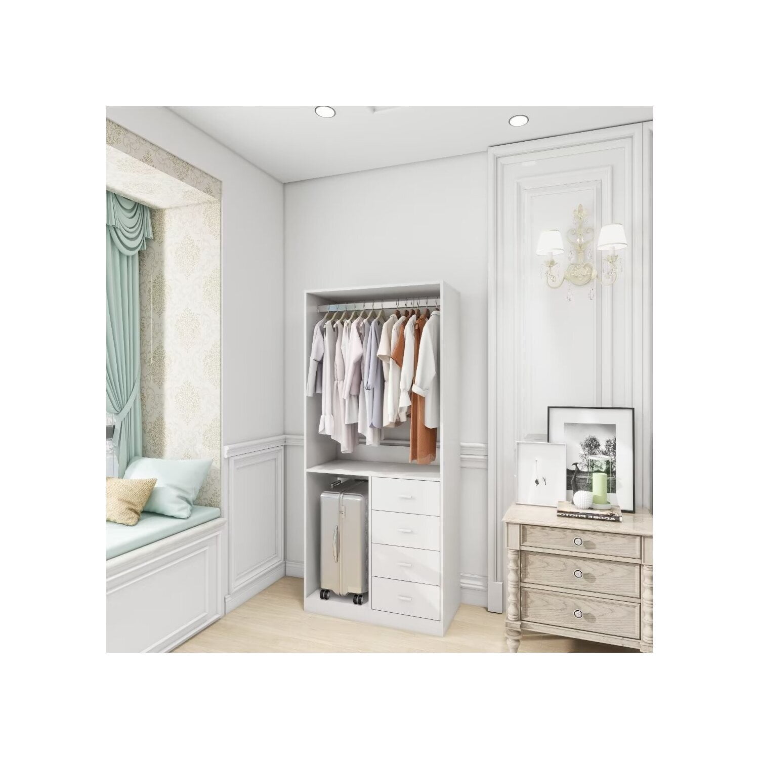 HomeStock Southwestern Sanctuary Freestanding Closet System , Stand ...
