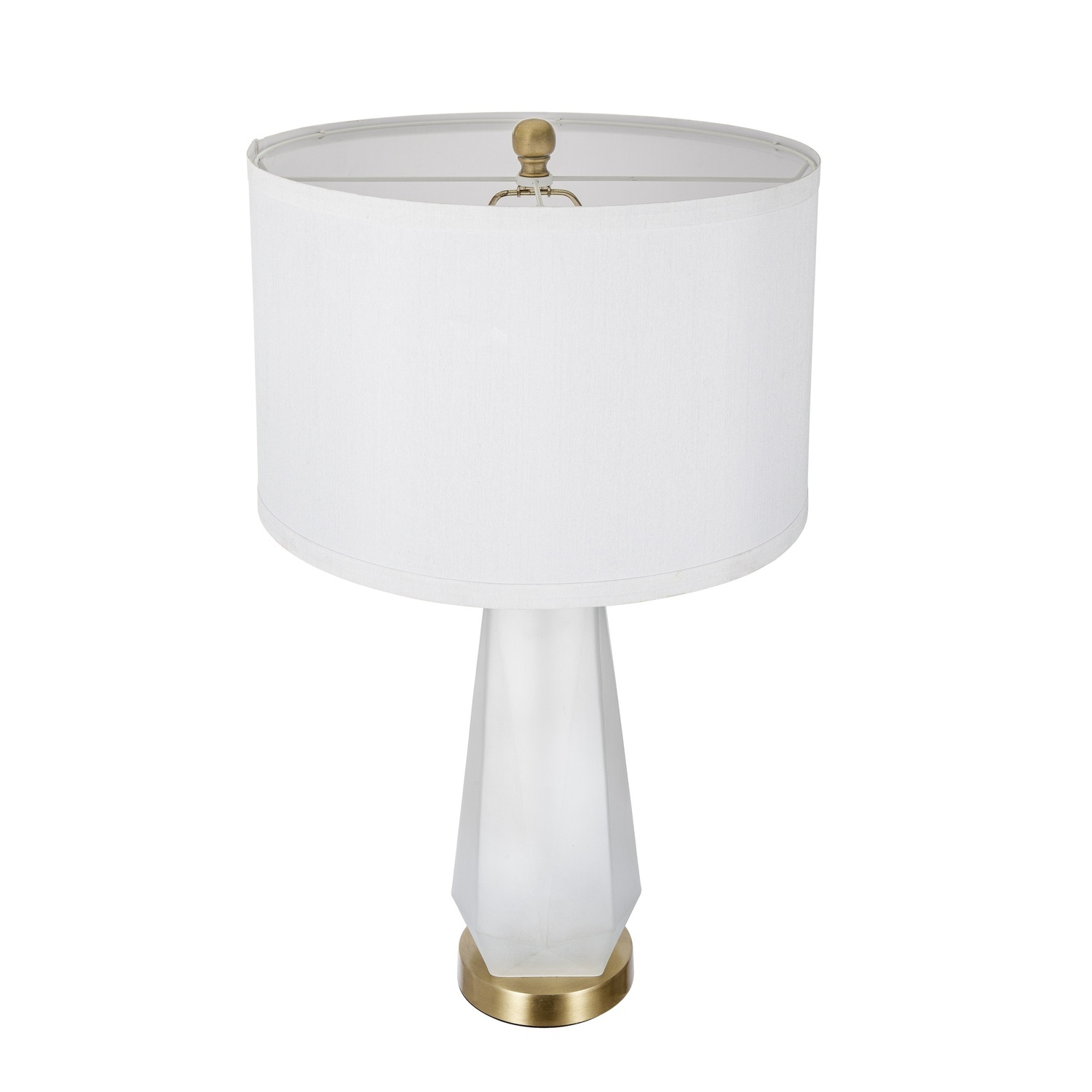 HomeStock Southwestern Sensibilities Geometric Glass Table Lamp, 15"x15 ...