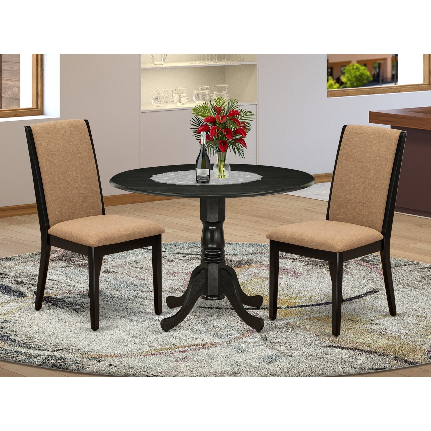 HomeStock Southwestern Style 3-Pc Kitchen Dining Table Set Included A ...