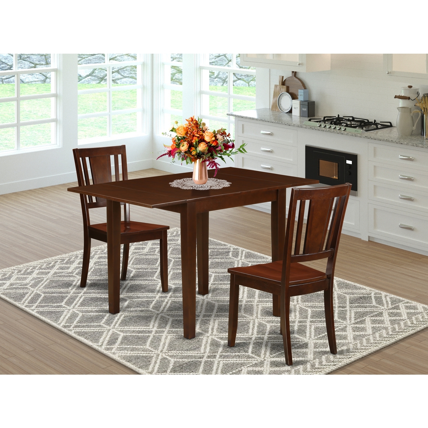 HomeStock Southwestern Style Dining Set Pcs- 2 Marvelous Wooden Dining ...