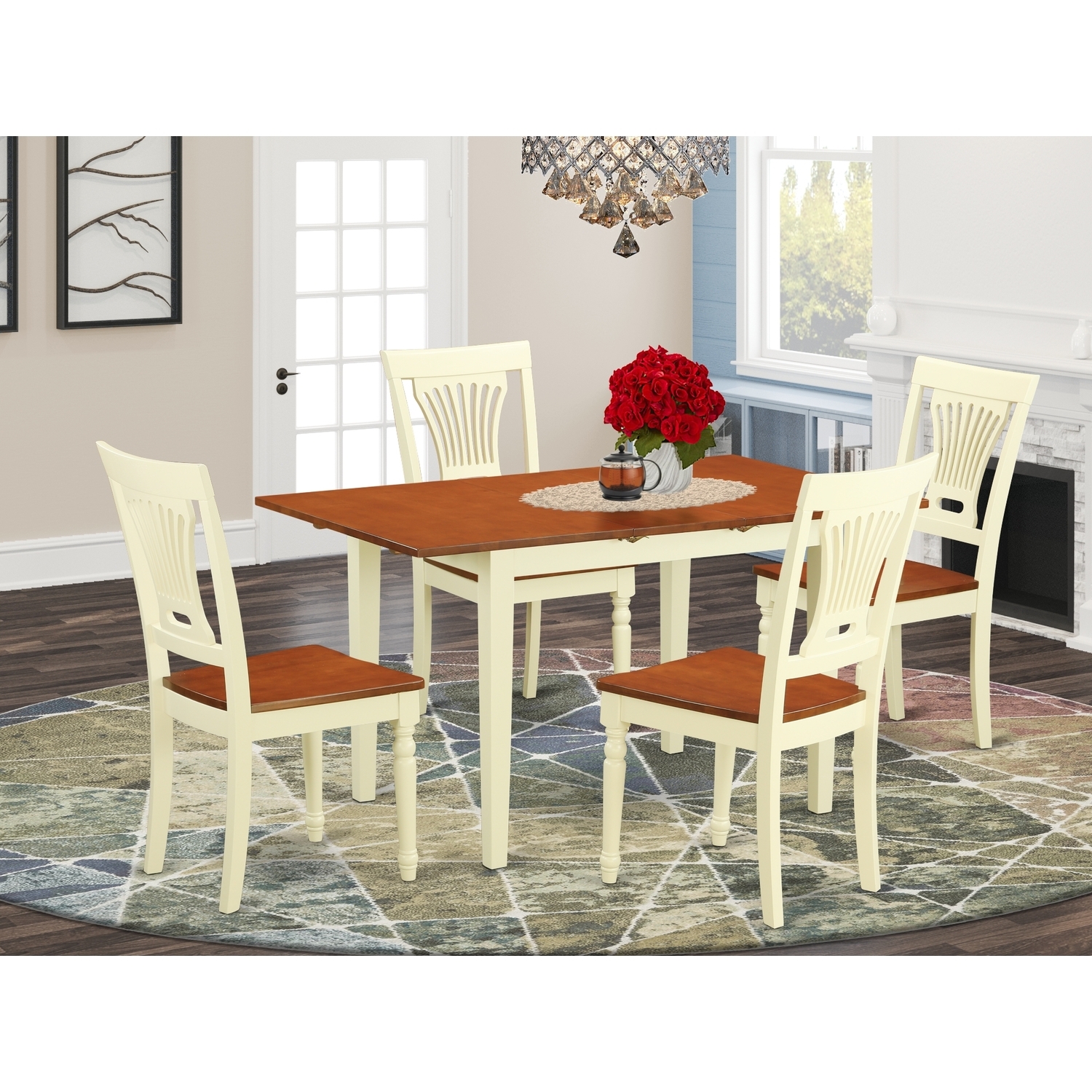 Southwestern Dining Set - Table & Chairs - Solid Wood Kitchen Dinette ...