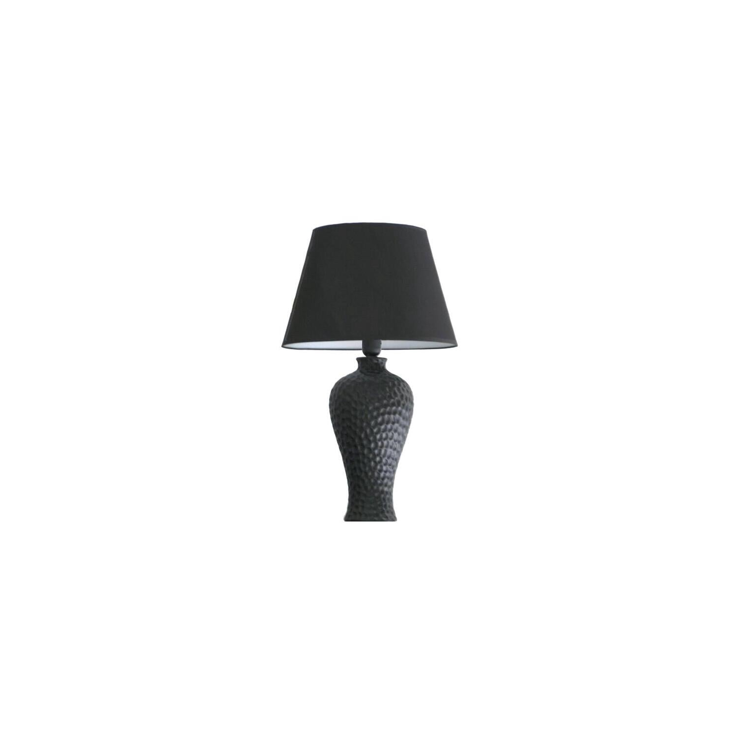 HomeStock Temptations Textured Curvy Ceramic Table Lamp with Matching ...