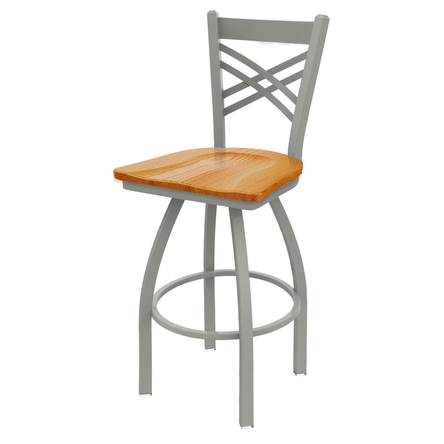 HomeStock Timeless Trends 25-inch Swivel Counter Stool with Anodized ...