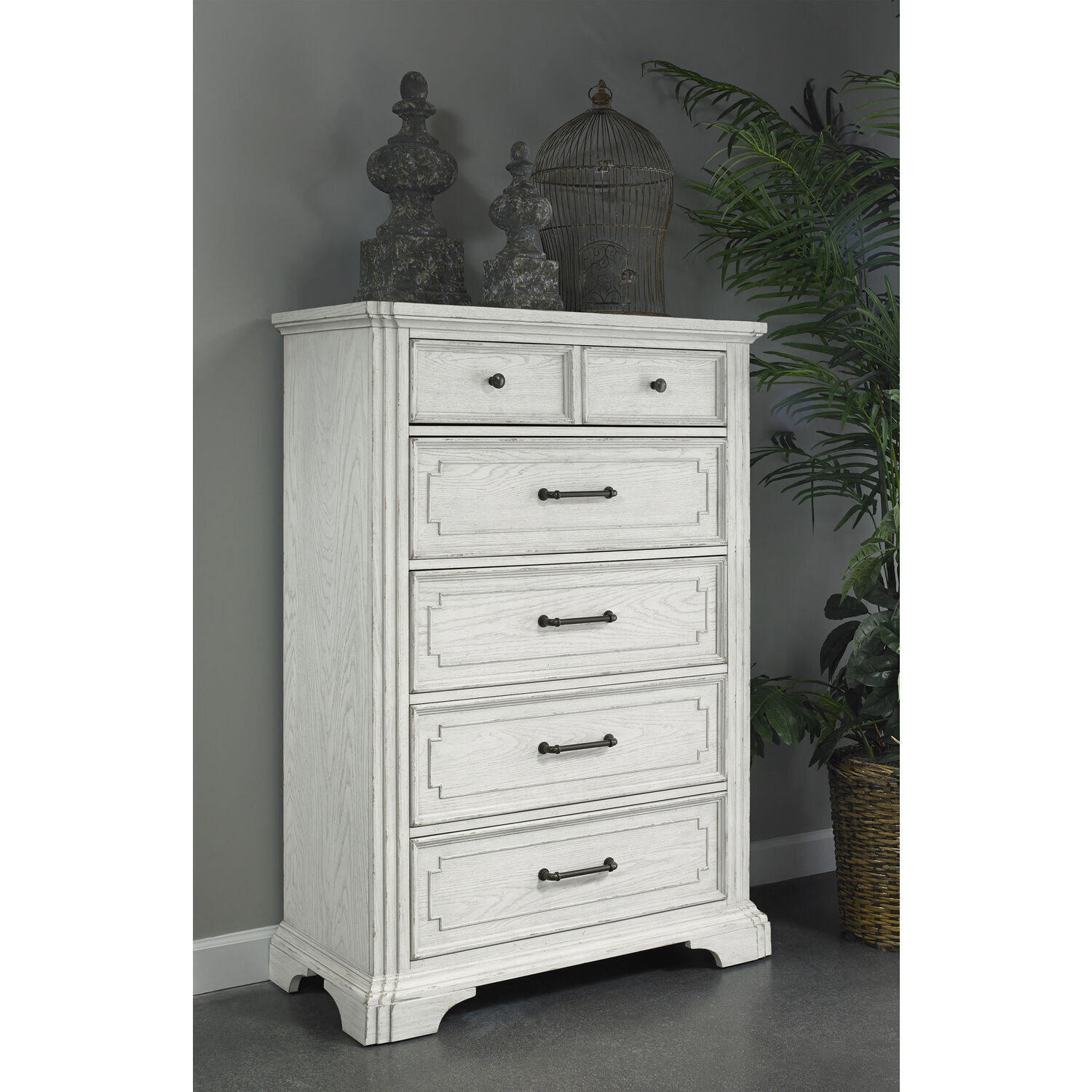 HomeStock Timeless Trends Chest - 34"W x 20"D x 48"H - Finish, English ...