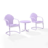 HomeStock Tuscan Temptations 3Pc Retro Outdoor Chair Set in Lavender ...