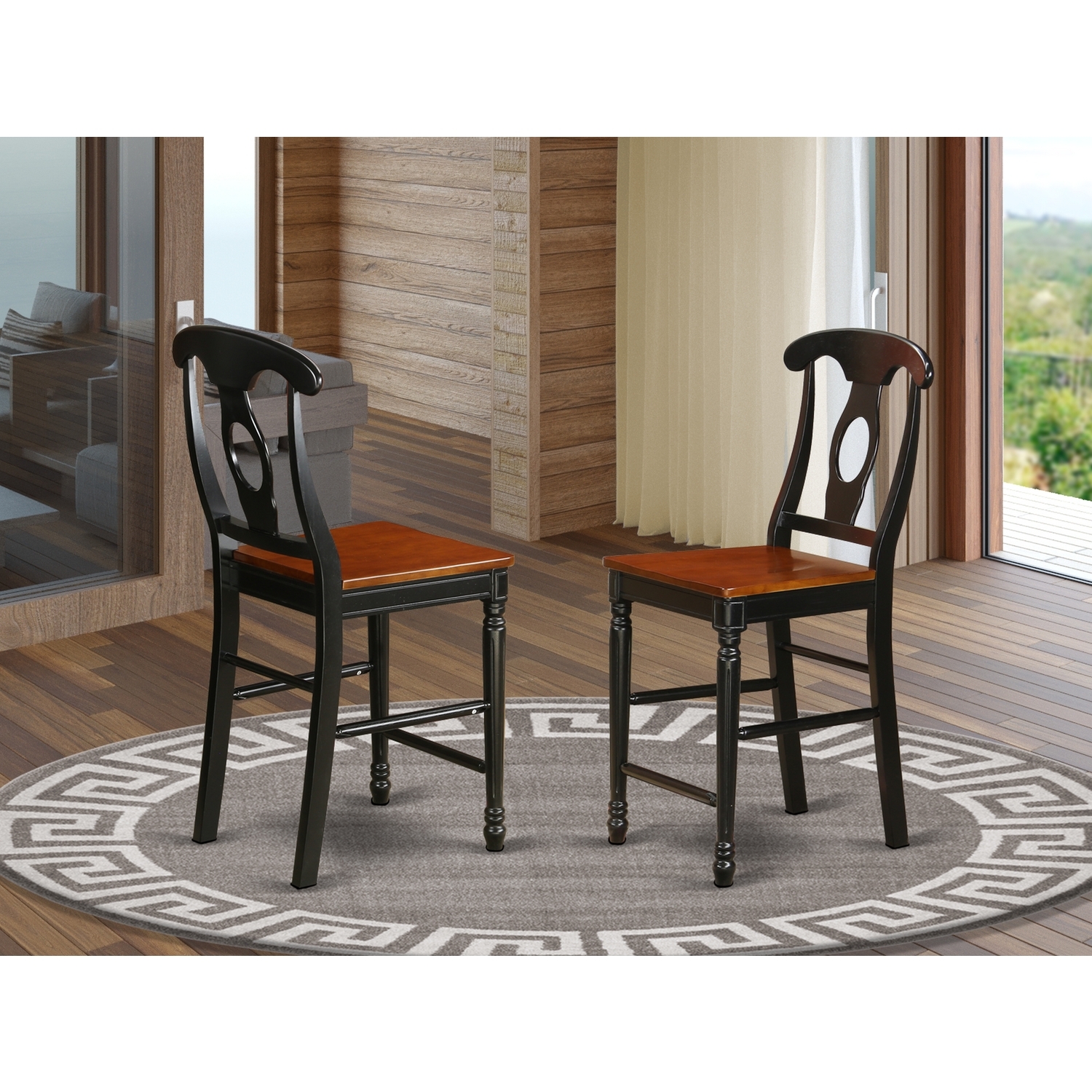 HomeStock Tuscan Temptations Counter Height Stools With Wood Seat In ...