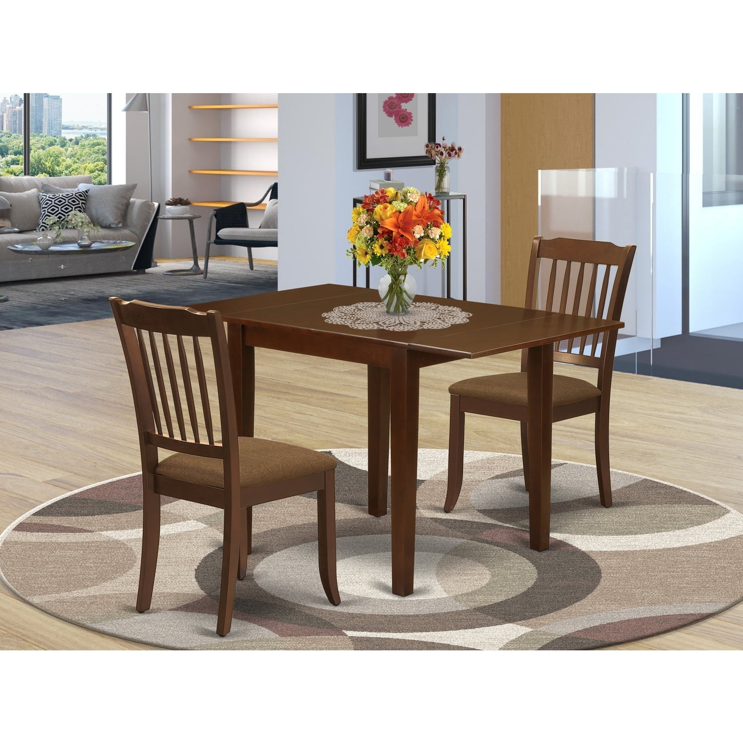 HomeStock Tuscan Temptations Dining Set For 3- Two Fantastic Wood ...
