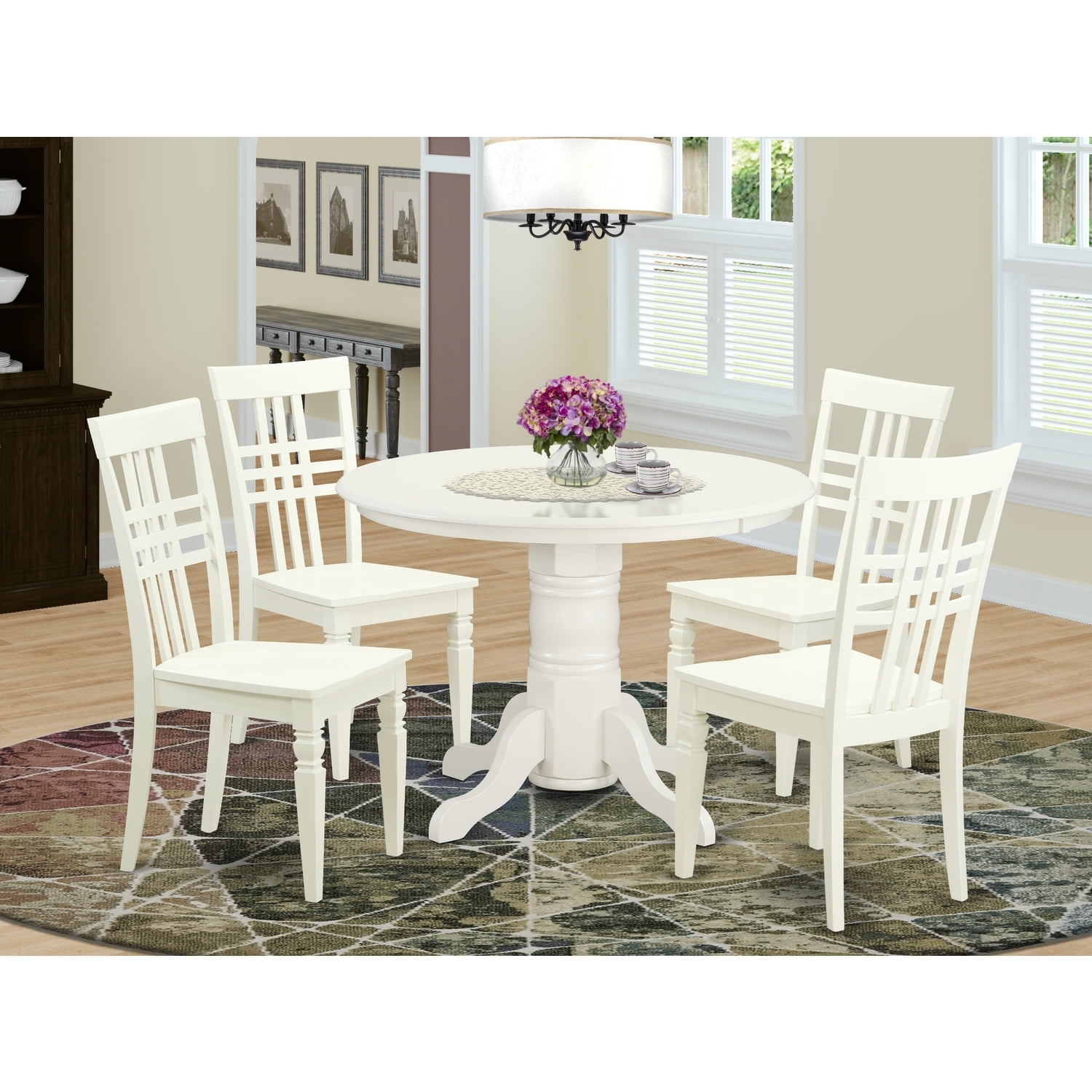 Tuscan Style Dining Set - Table & Chairs - Small Kitchen Table - Solid ...