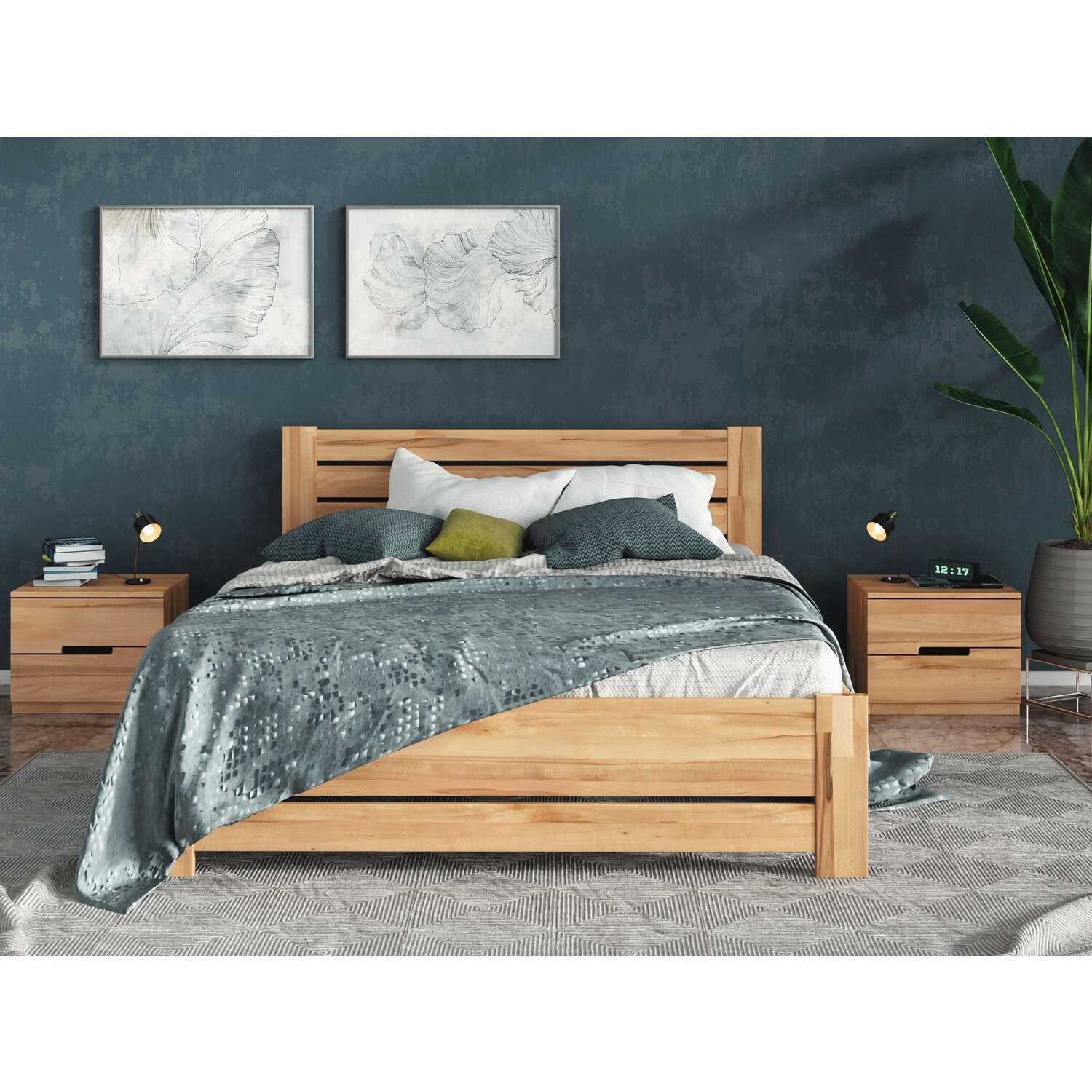HomeStock Tuscan Treats Eco Natural Wood Bed - Chemical Free - Natural ...
