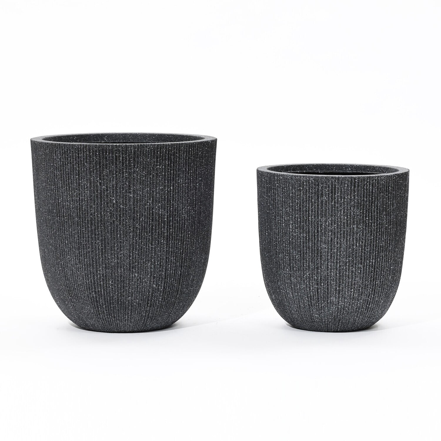 HomeStock Urban Oasis 14.4 in. W X 14.8 in. H Mediterranean Black ...