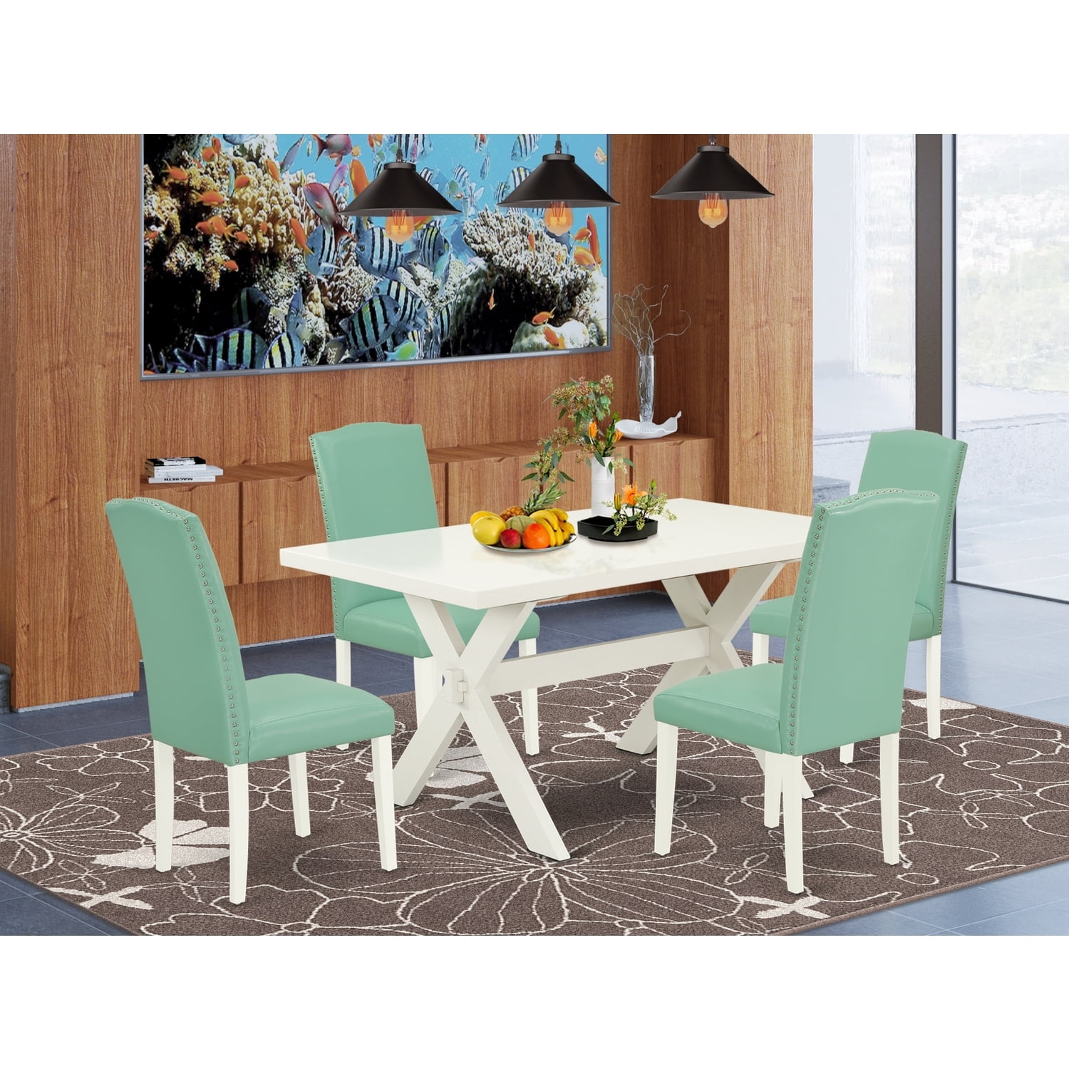 HomeStock Urban Upmarket 5-Pc Kitchen Dinette Set Included 4- Dining ...