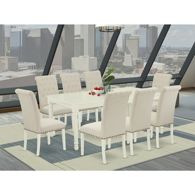 HomeStock Urban Upmarket 9Pc Dining Set Includes A Rectangle Dinette ...