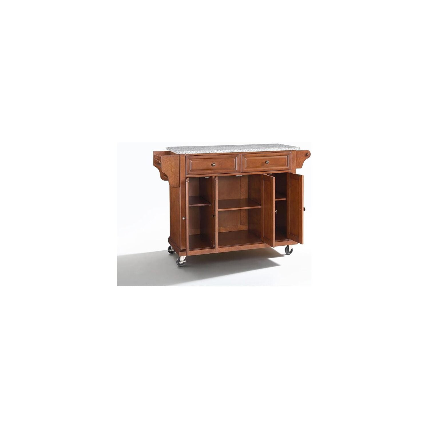 HomeStock Urban Upmarket Full Size Kitchen Cart with Stainless Steel ...