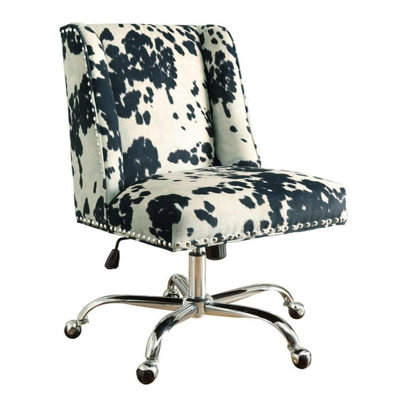 HomeStock Urban Upmarket Office Chair Udder Madness Milk - Walnut Wood ...