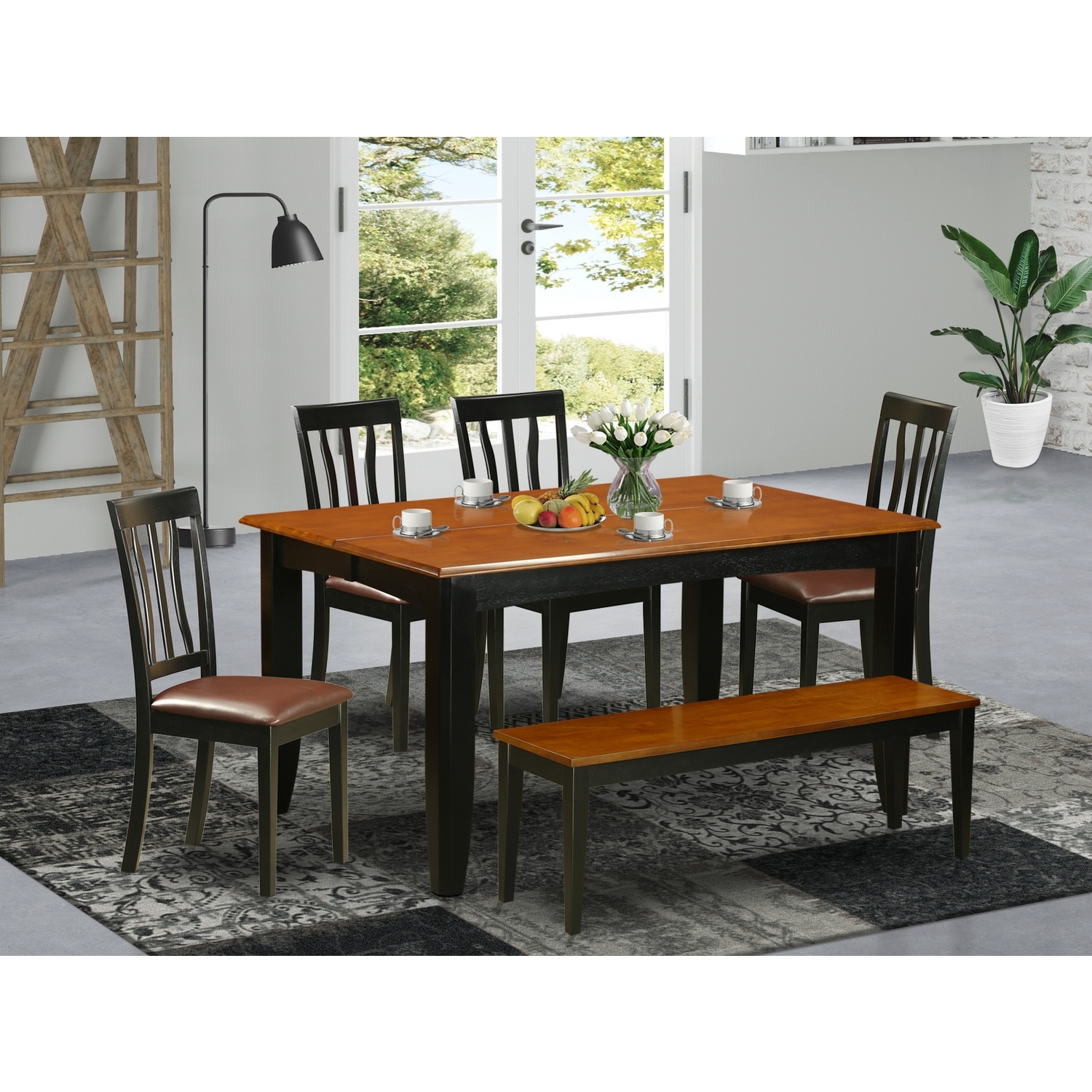 HomeStock Urban Upmarket Table Set-Dining Table And Dining Chairs ...