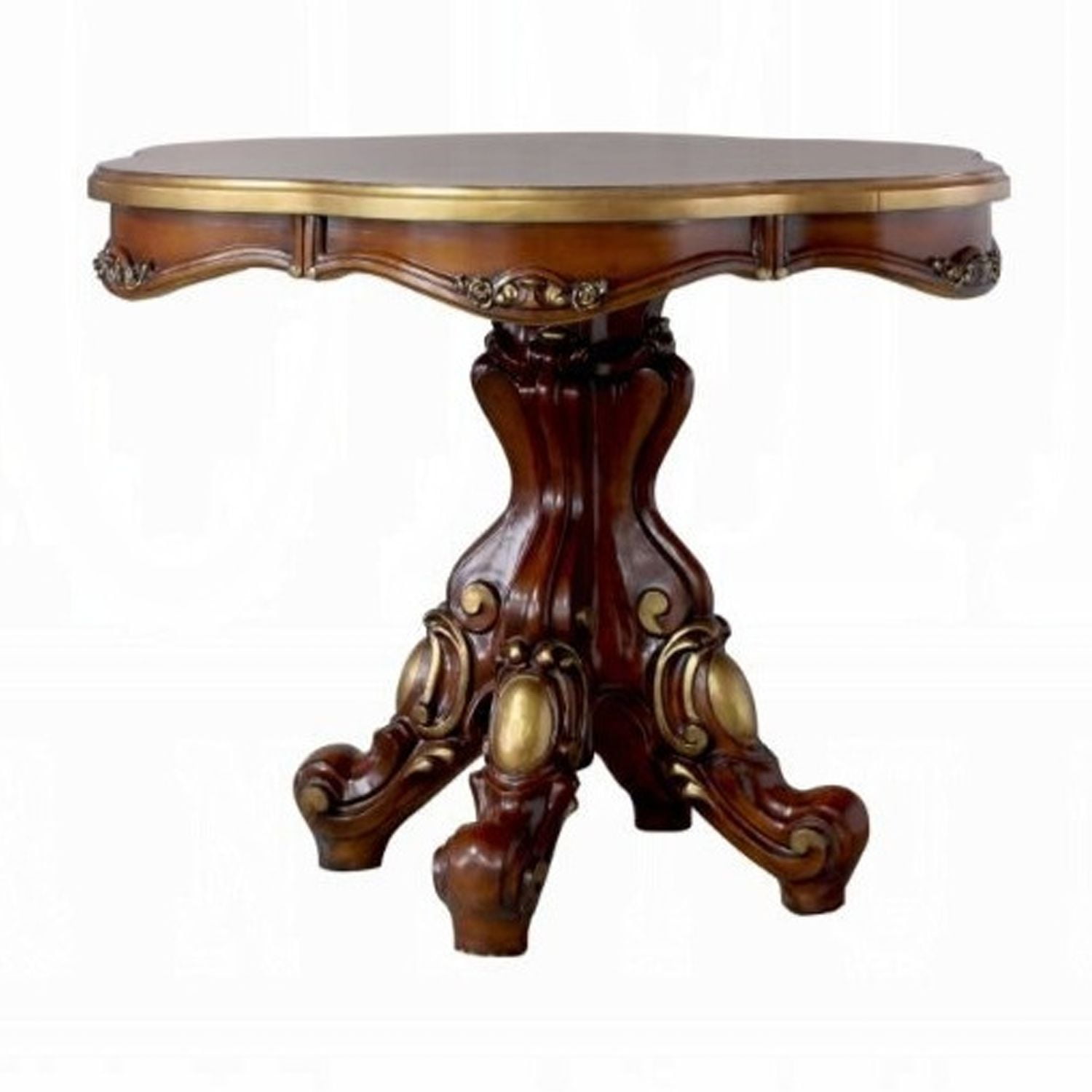 Homestock Victorian Virtue Counter Height Table , Cherry Oak Finish ...
