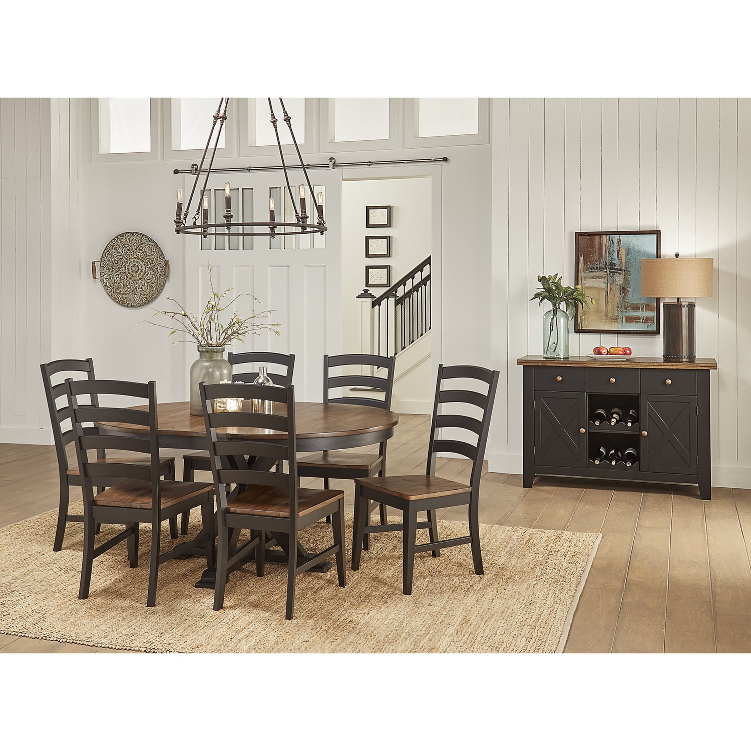 HomeStock Victorian Virtue Oval Extending Dining Table - Walmart.com