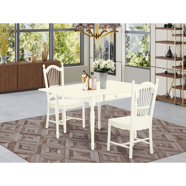Homestock Vintage Variety 3 Piece Dinette Sets For Small Spaces ...