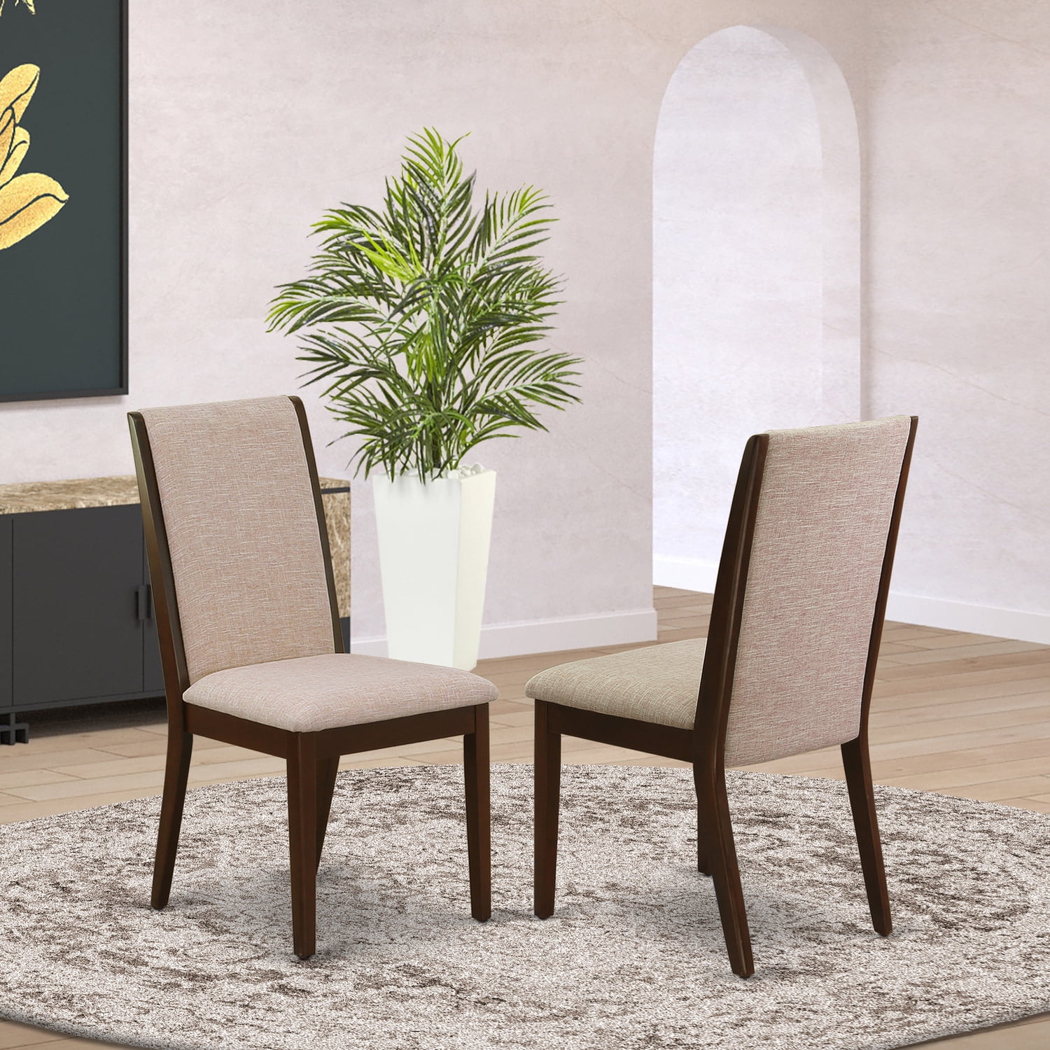 Vintage Parson Chair - Elegant Dining Room Chair with Mahogany Legs ...