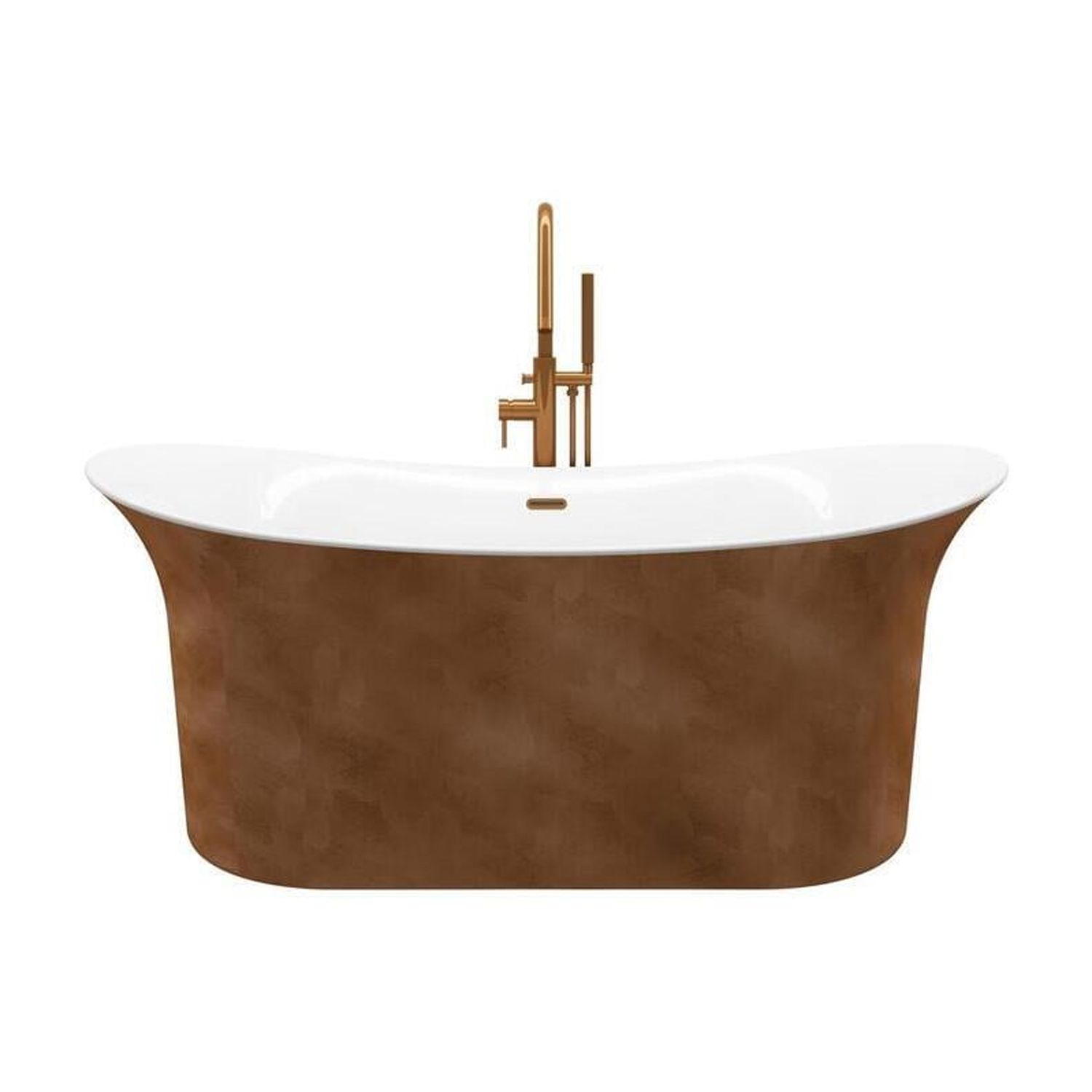 Freestanding Tub - 66.5" Copper Look Bath - UPC Certified Acrylic ...