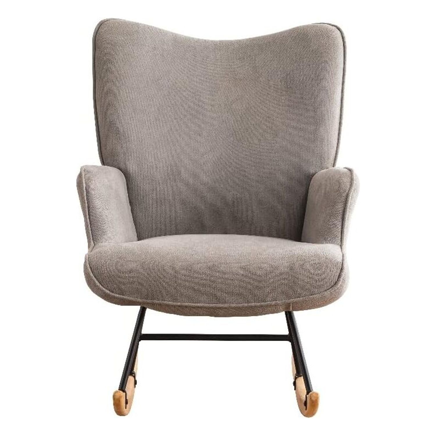 HomeStock Zen Zone Modern Style Rocking Chair-Fabric Accent Chair ...