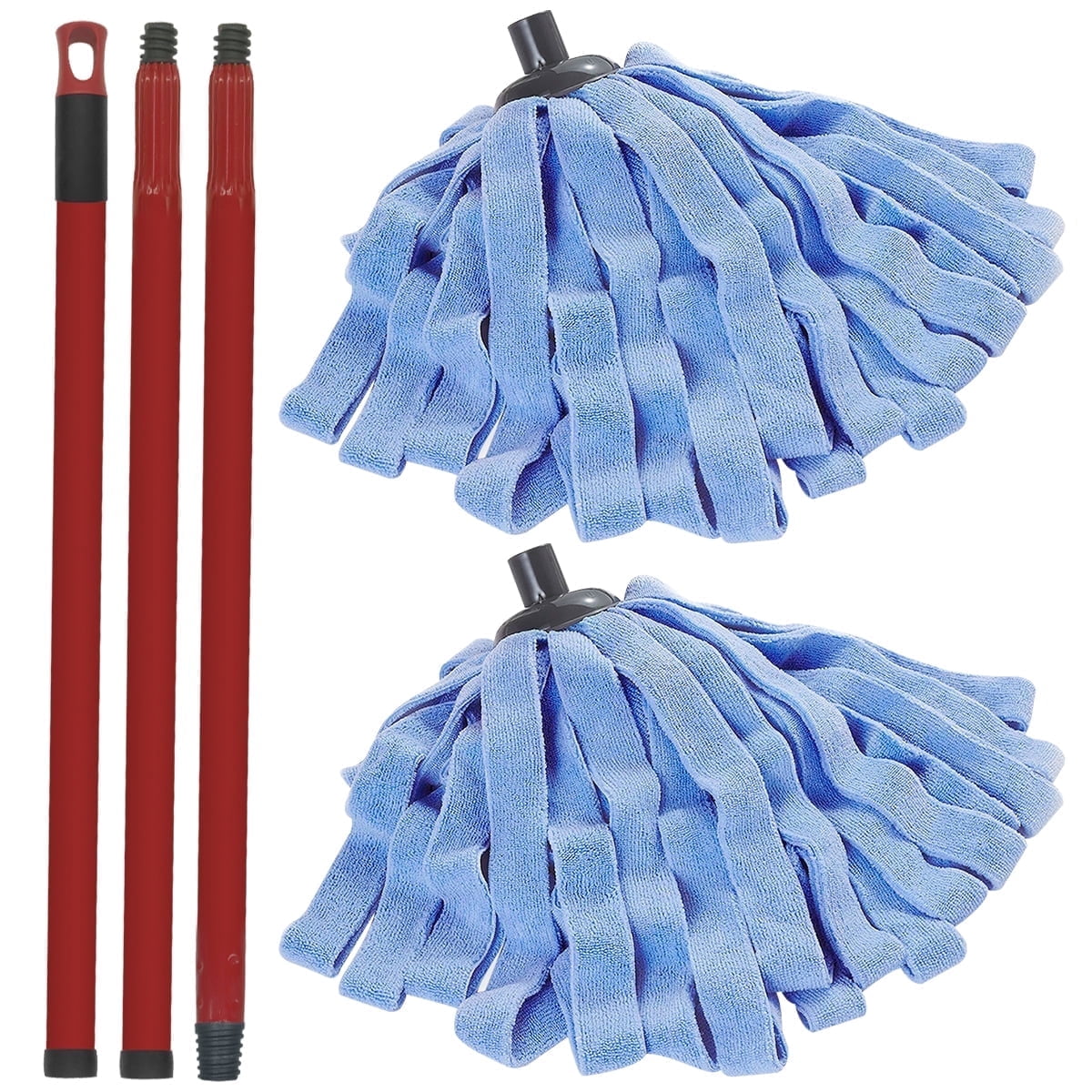 Spin Mop Set Compatible with O-Cedar QuickWring Bucket, 1 Adjustable ...