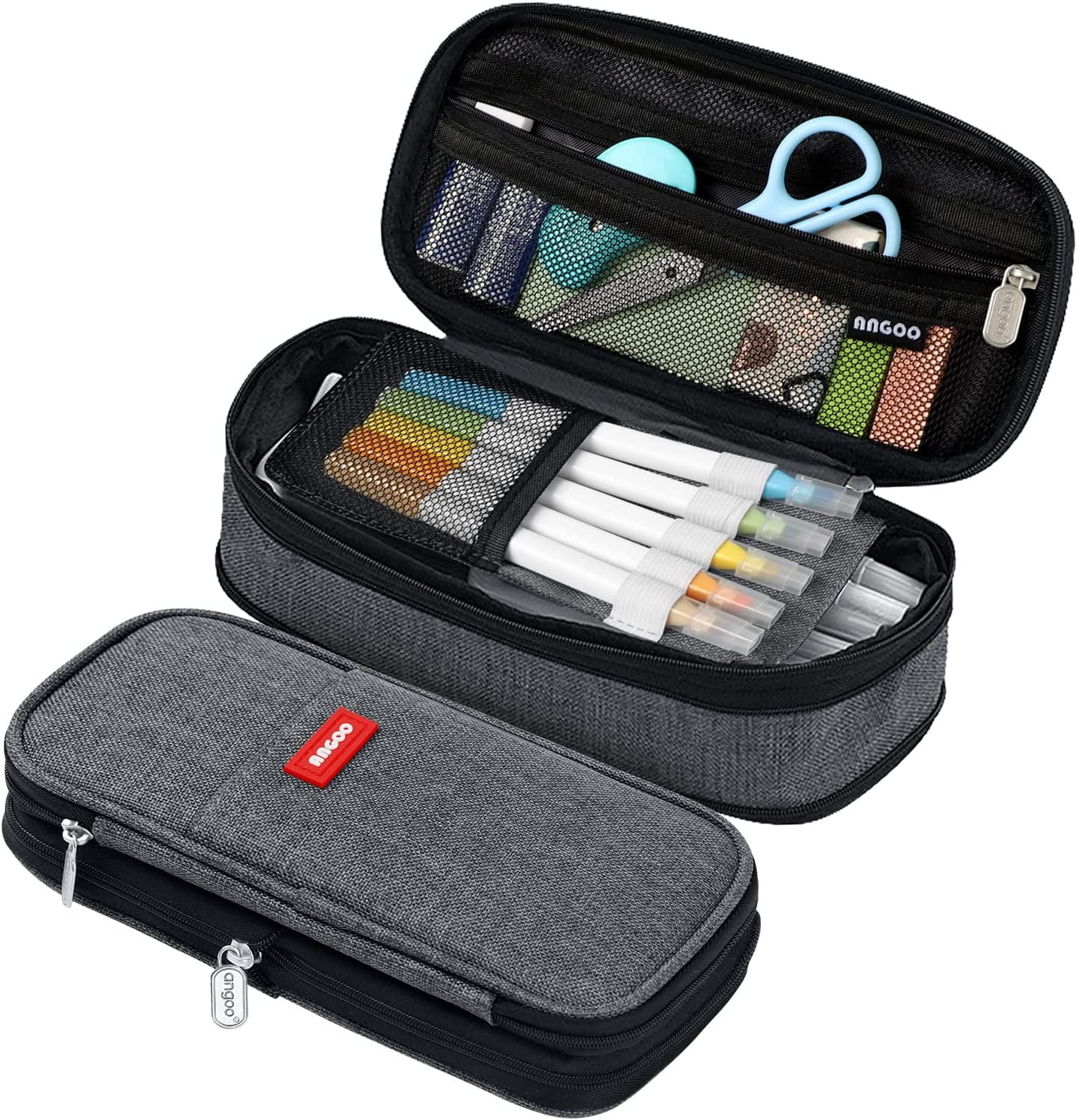 Home Times Expandable Pencil Case: Large Capacity for Students, Girls ...