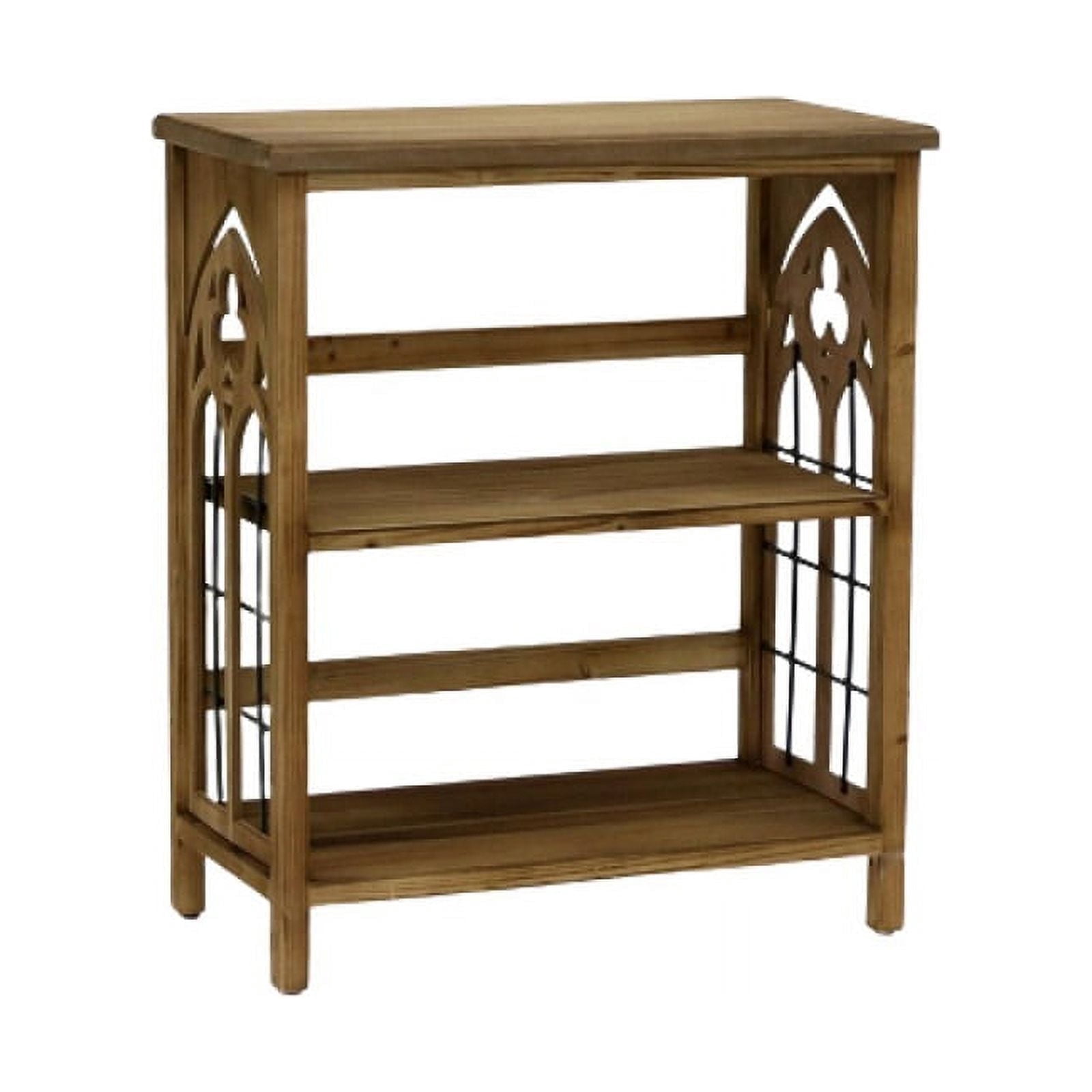 HomeView Design 2-Shelf Mid-Century Modern Wooden Bookcase, Assembled ...