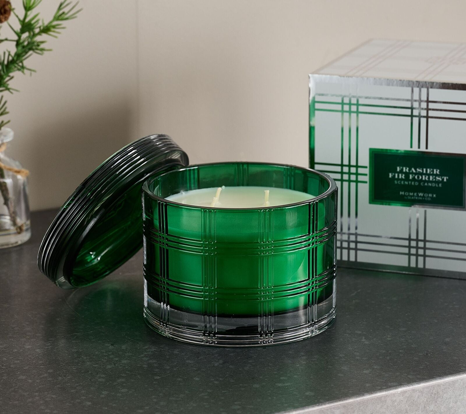 HomeWorx by Slatkin & Co. 18oz Candle Frasier Fir Forest - Walmart.com